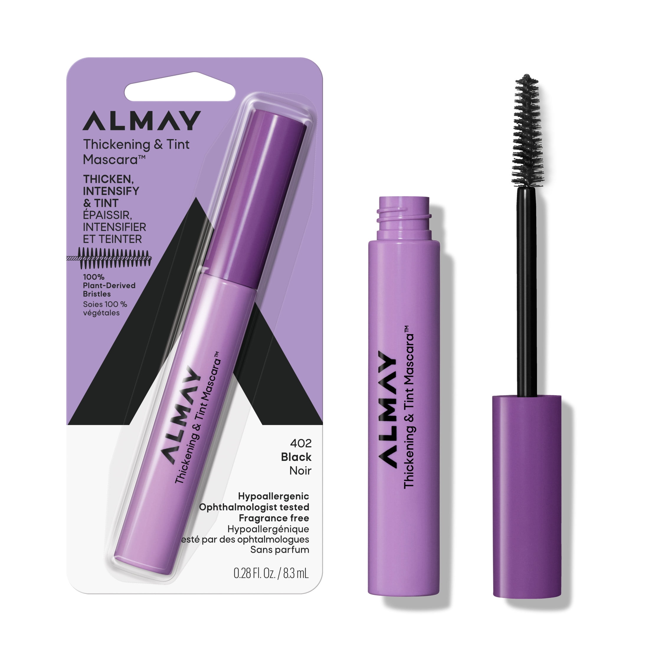 Almay Thickening and Tint Hypoallergenic Volume Mascara 402 Black 0.28 ...