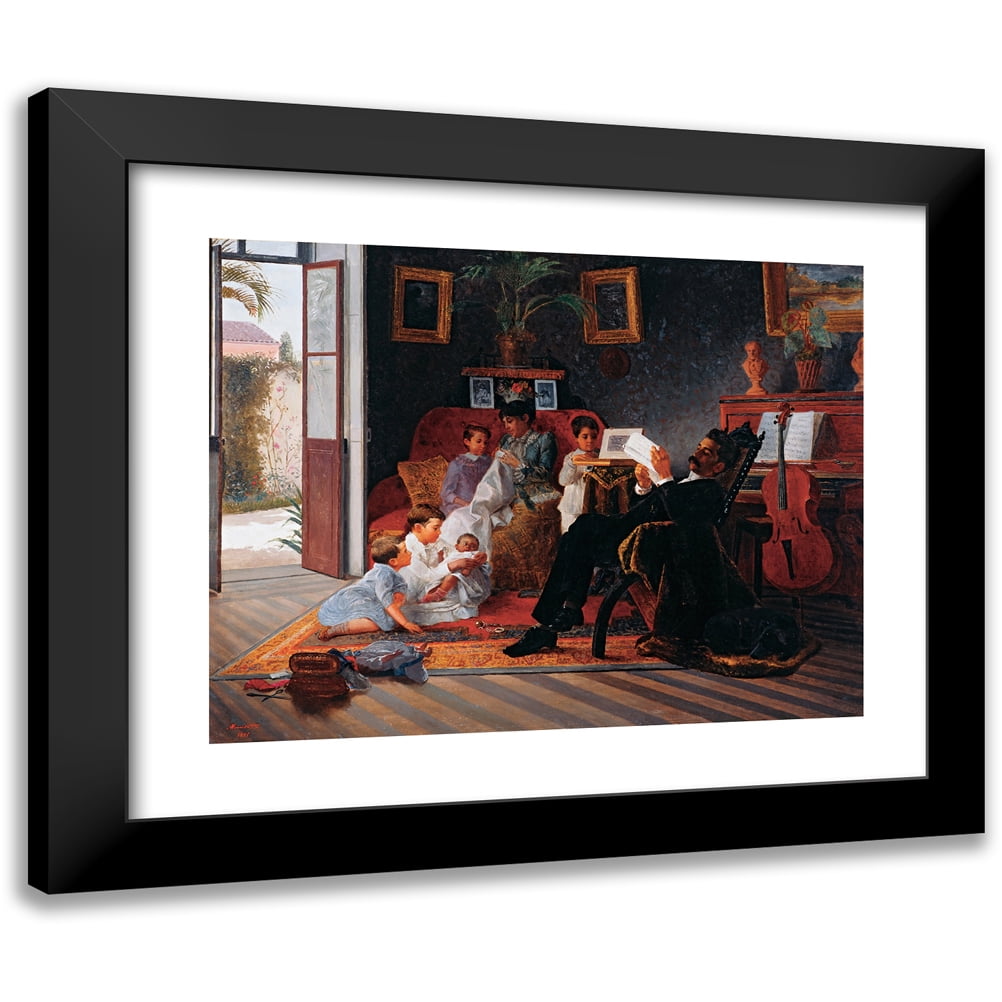 Almeida Júnior 24x19 Black Modern Framed Museum Art Print Titled ...