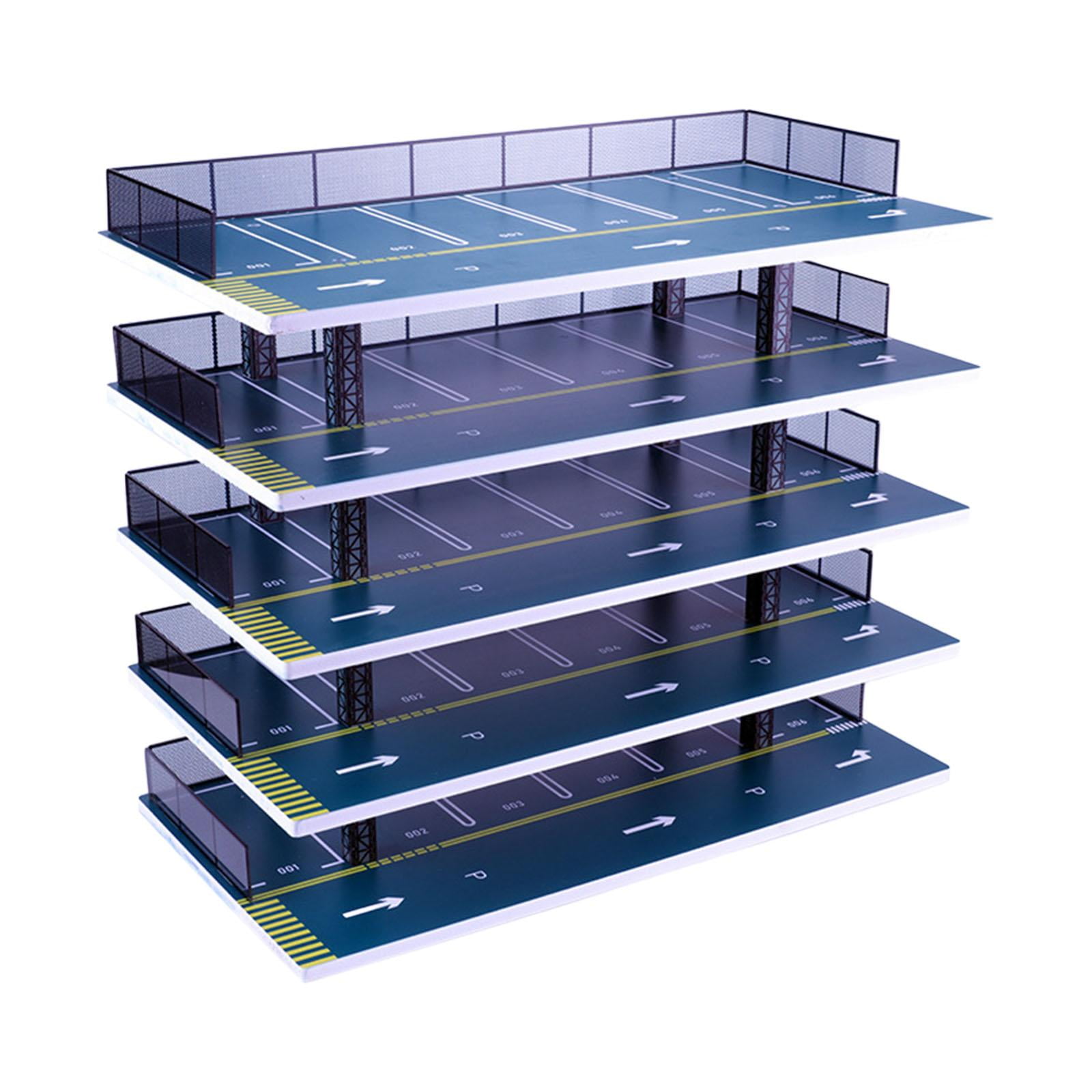 Almencla 1/32 Diorama Car Parking Lot Display Case Diecast Car Garage ...