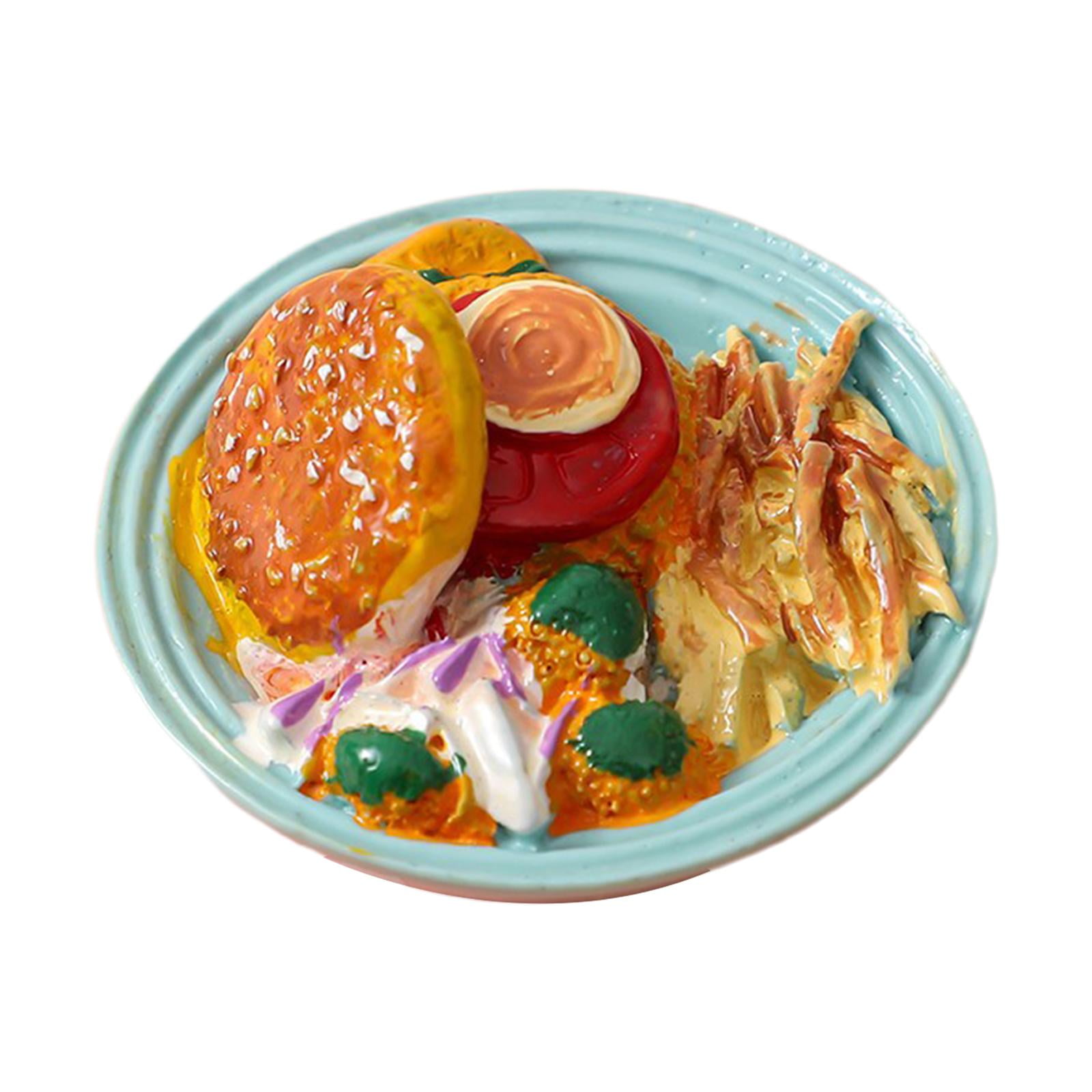 Almencla 1:6 1:12 Dollhouse Miniature Food Toy Resin Mini Food Model ...