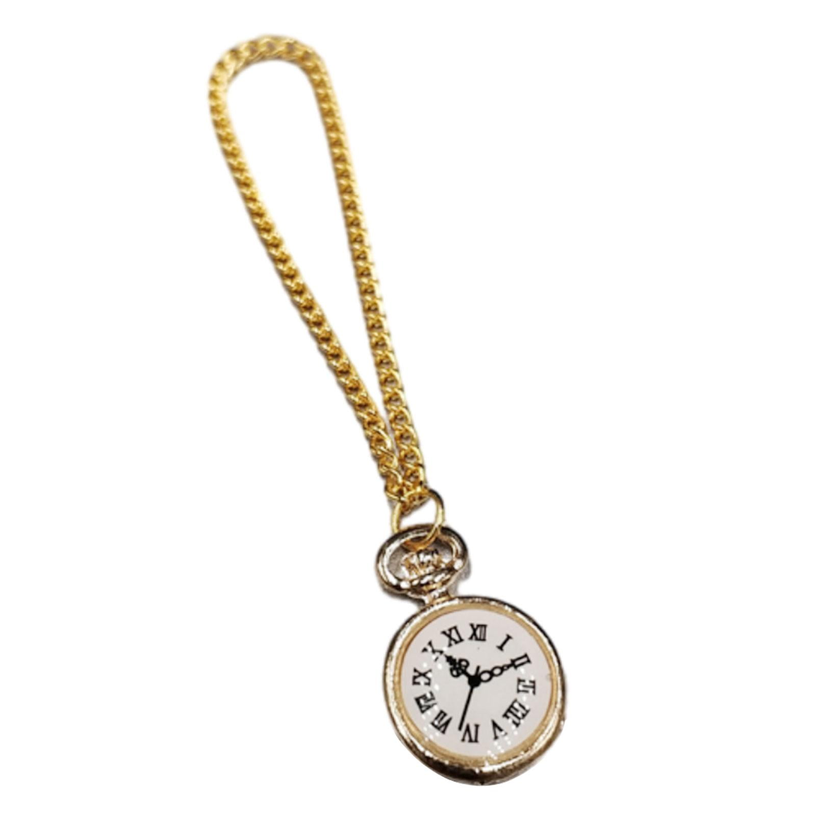 Almencla 1/6 Scale Pocket Watch Miniature Metal Doll Accessory Handmade ...