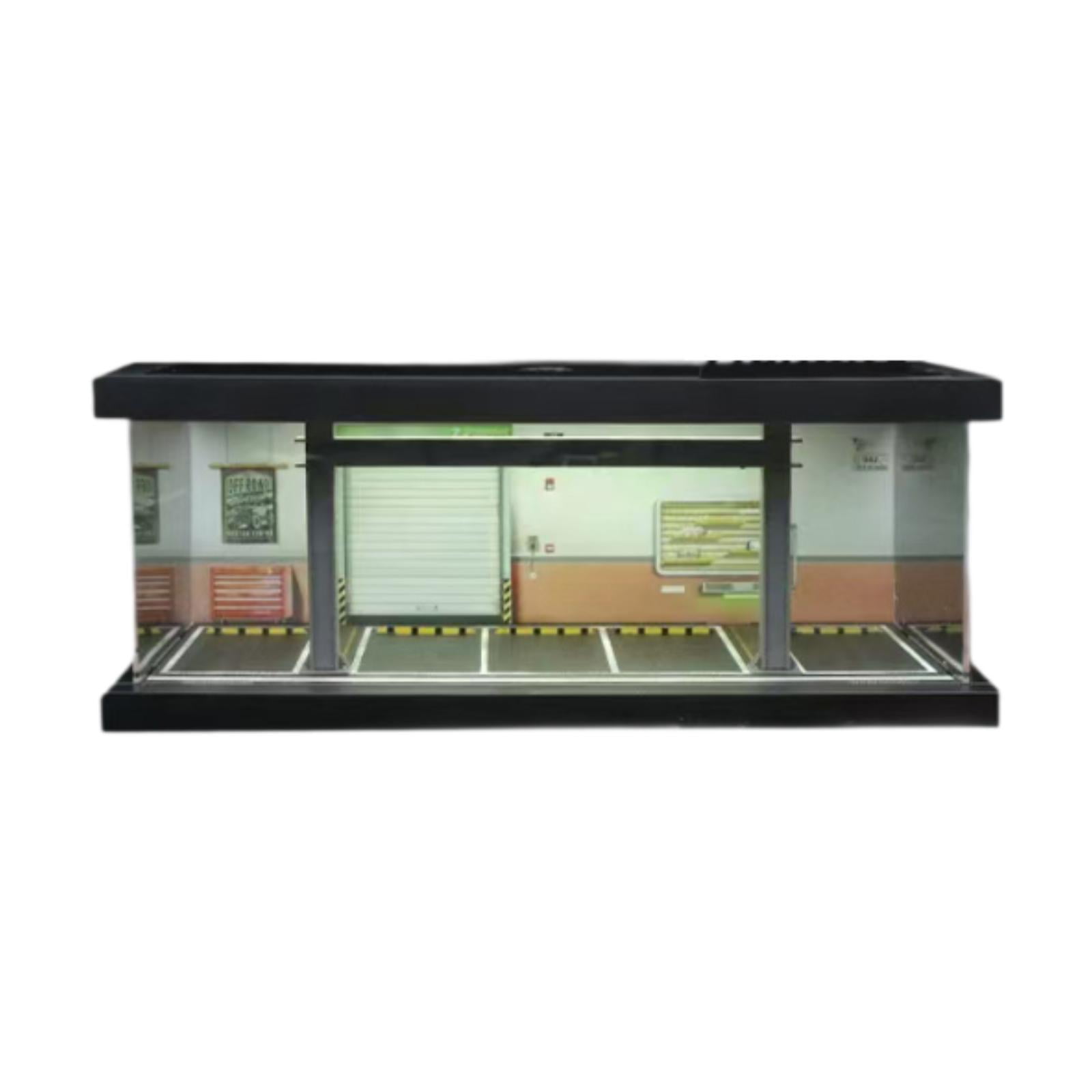 Almencla 1/64 Garage Display Case , Storage Box, Scenery Diorama ...