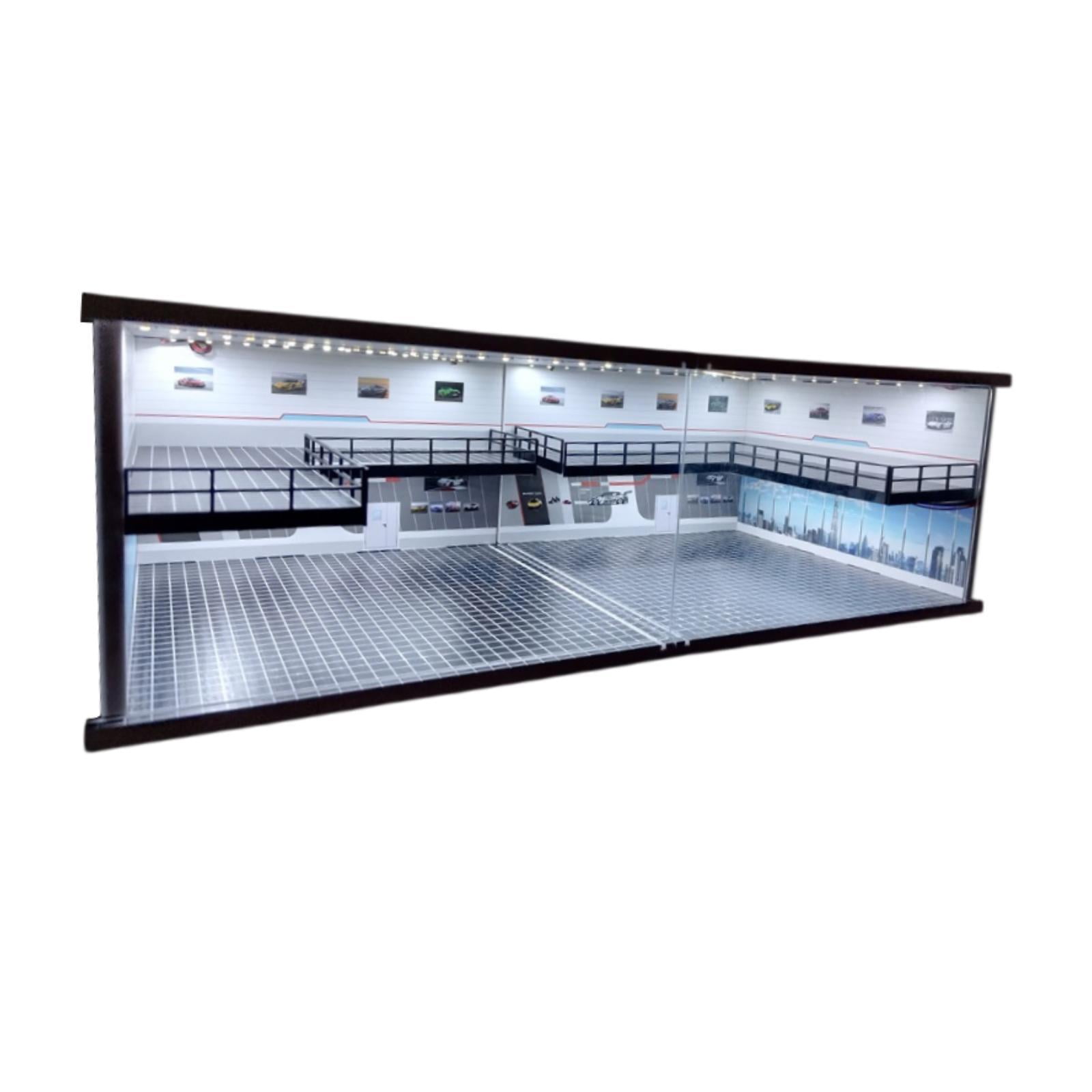 Almencla 1/64 Model Car Display Case Alloy Car Garage Tabletop Decor ...