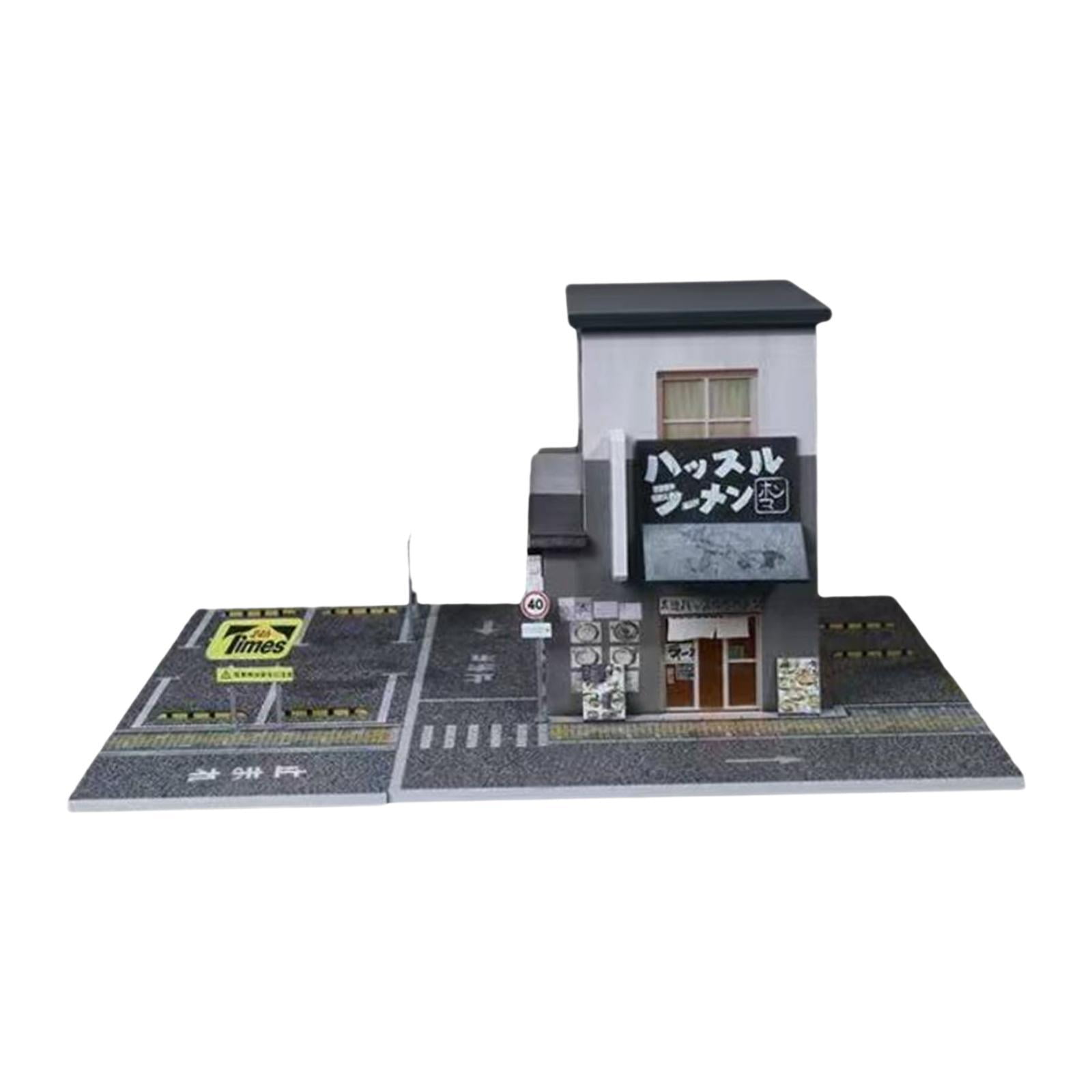 Almencla 1/64 Ramen Shop Diorama Model, Townscape Movie Props with ...