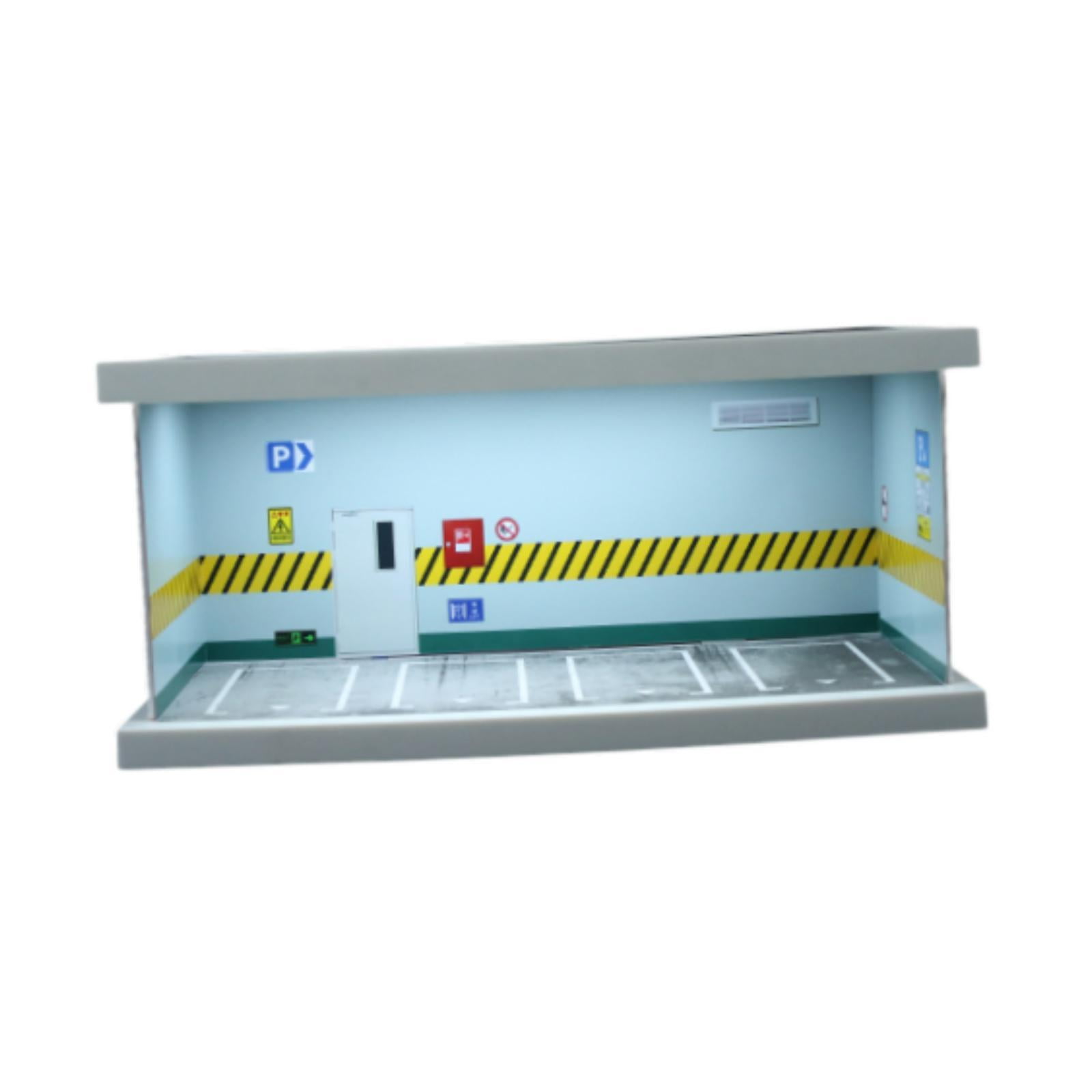 Almencla 1/64 Scale Model Car Display Case Garage Diorama Decoration ...