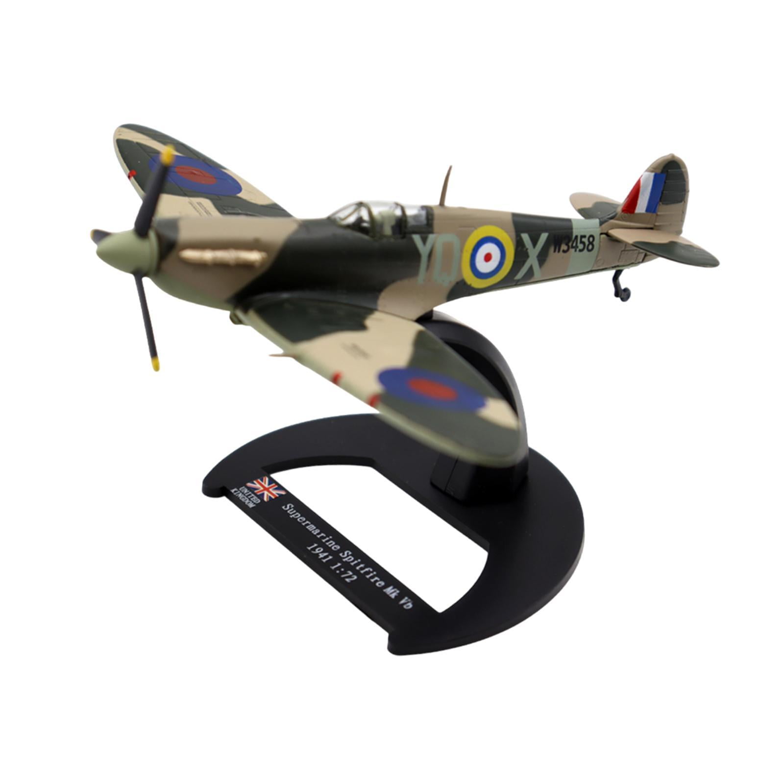 Almencla 1:72 Scale Model Aircraft Alloy Fighter Decoration Table ...