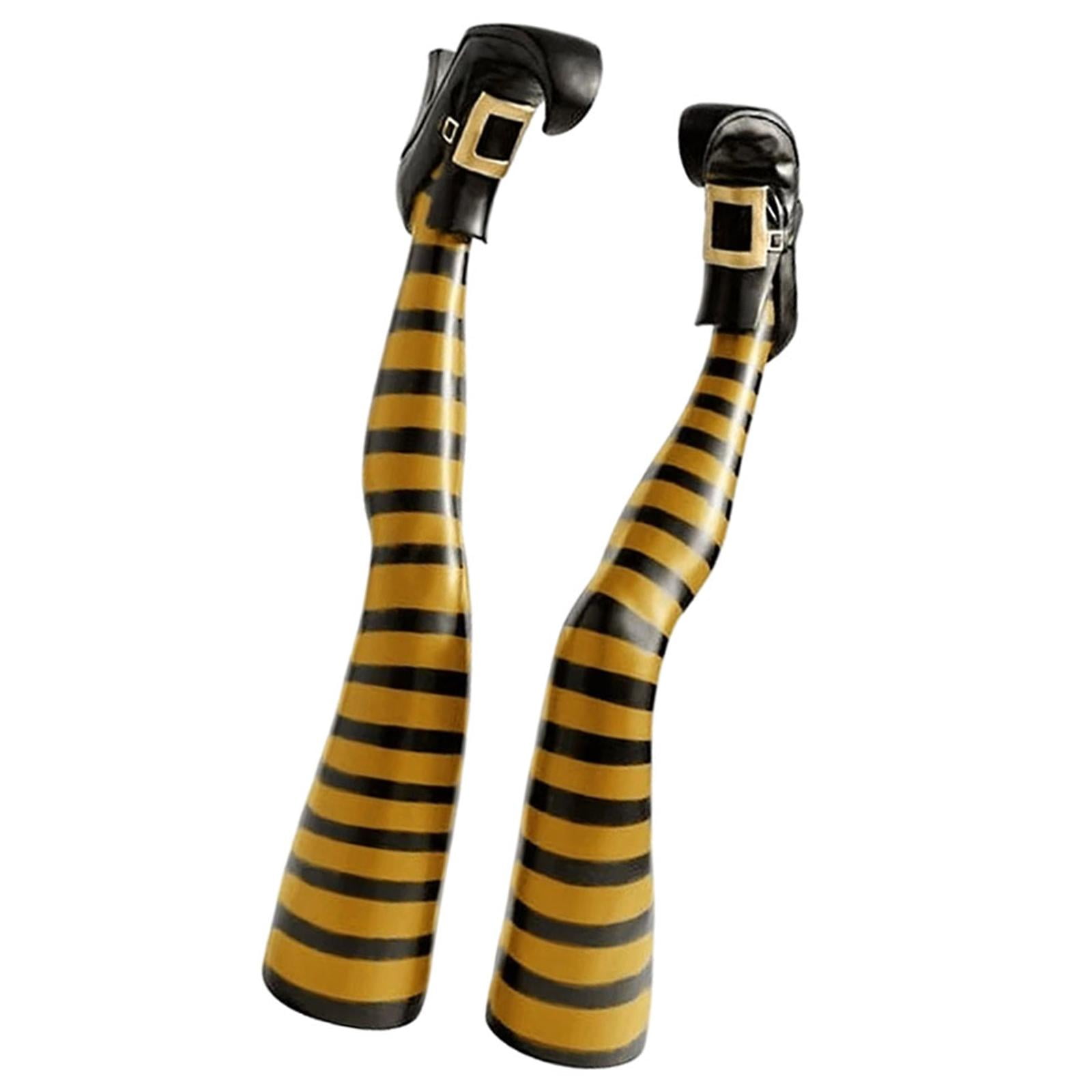 Almencla 1 Pair Wicked Witch Legs Prop Ornament Funny Haunted House ...