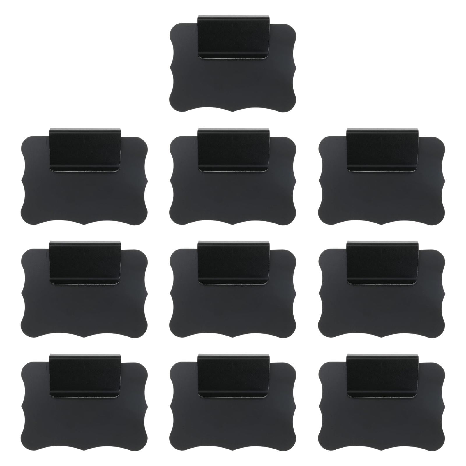 Almencla 10 Pieces Clip Labels PVC Small Chalk Labels for Offices ...