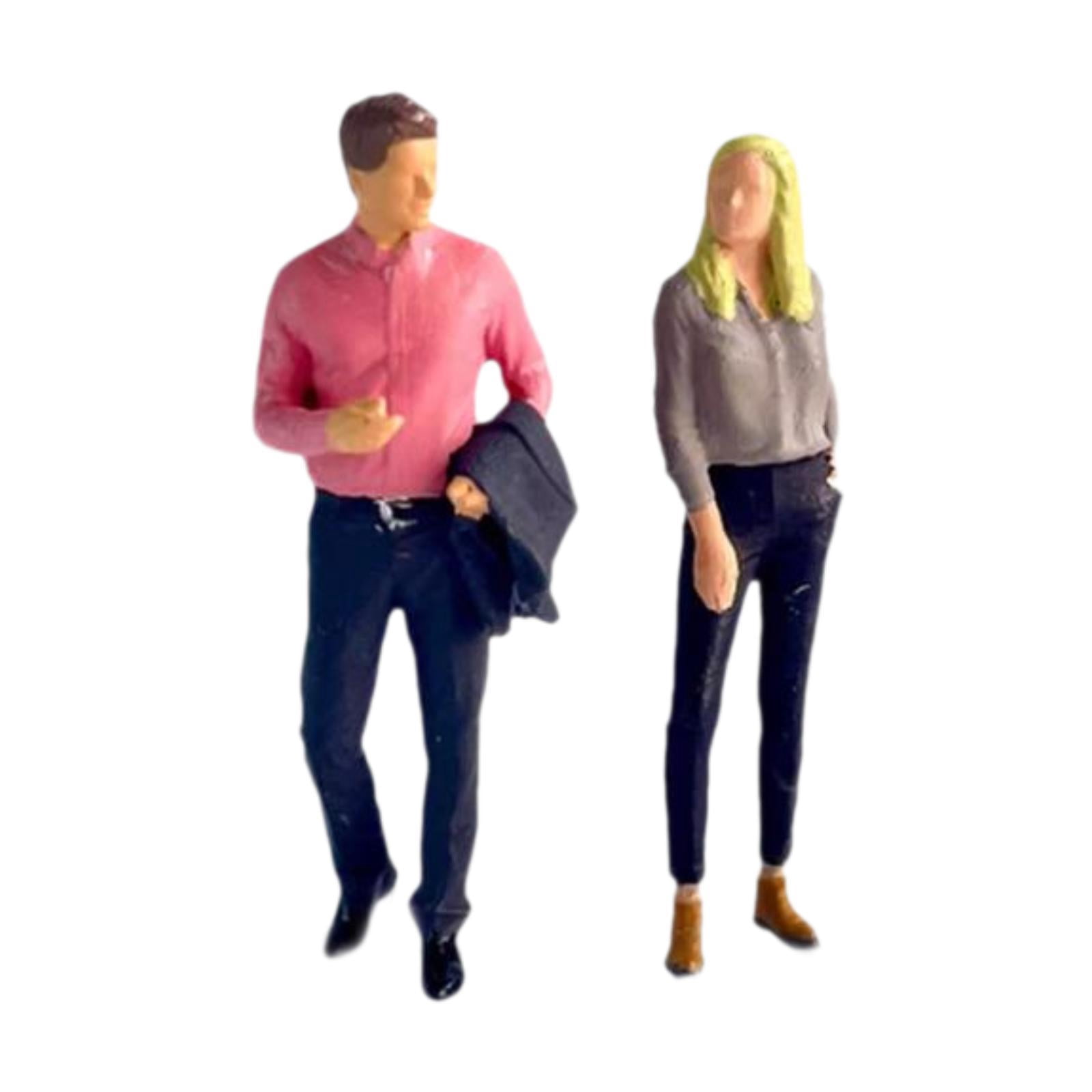 Almencla 2 Pieces 1:64 Hand Painted People Figures, Businessman and ...