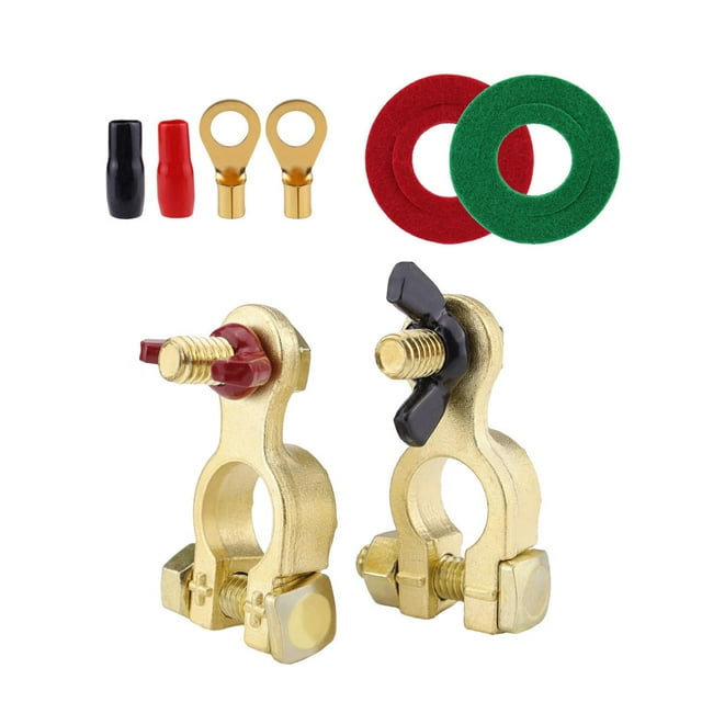 Almencla 2 Pieces Battery Terminal Connector Cover and Washers Heavy ...