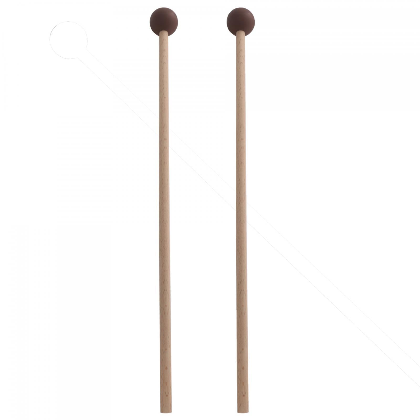 Almencla 2 Pieces Marimba Mallets Wood Mallets Multipurpose Beginners ...