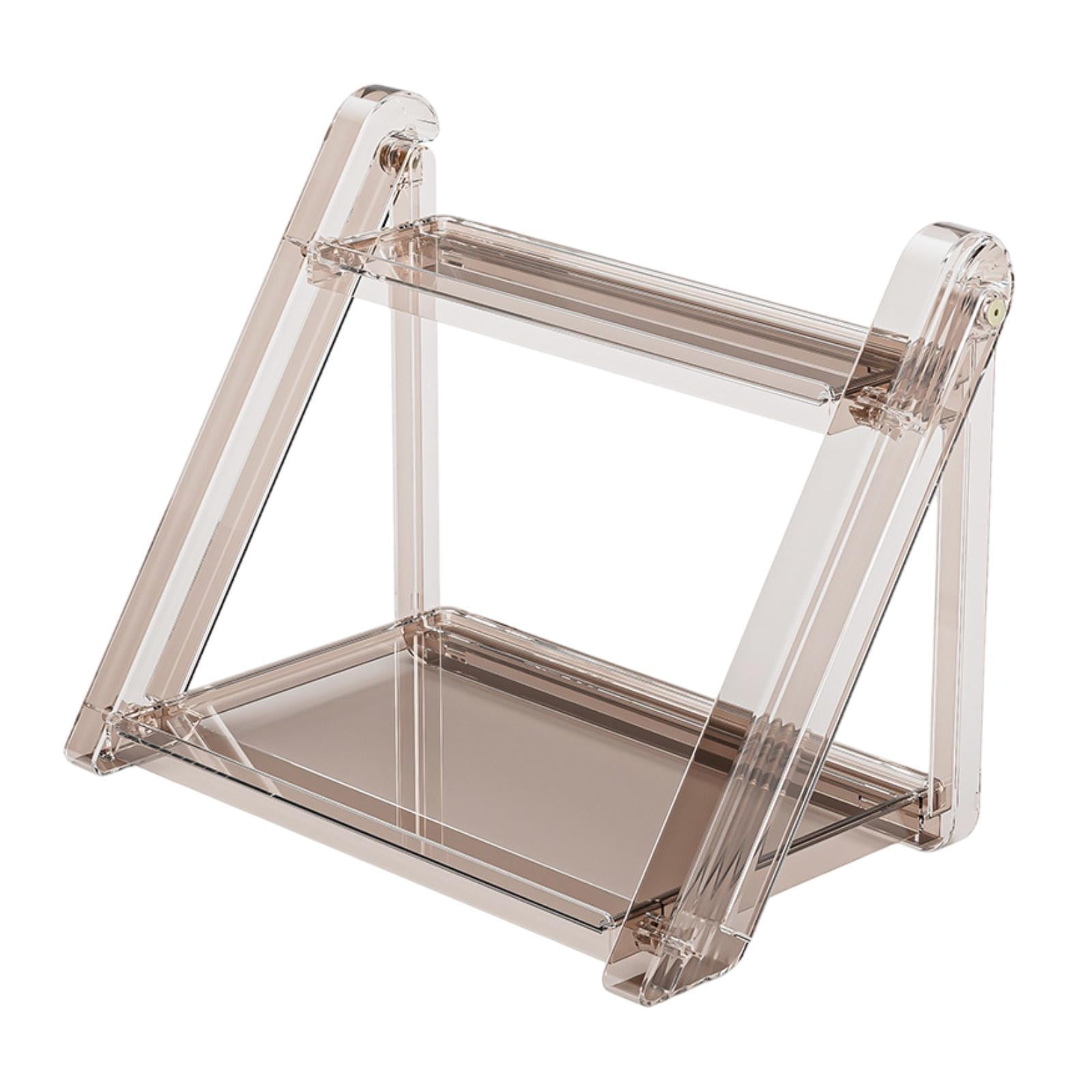 Almencla 2 Tier Tabletop Organizer Desktop Organiser Portable Washable ...