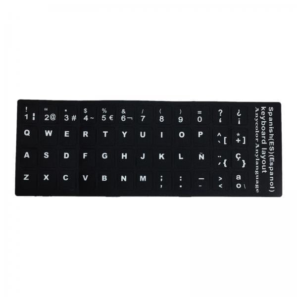 Almencla 2xKeyboard Letters Stickers, Laptop Keyboard Stickers, Black ...