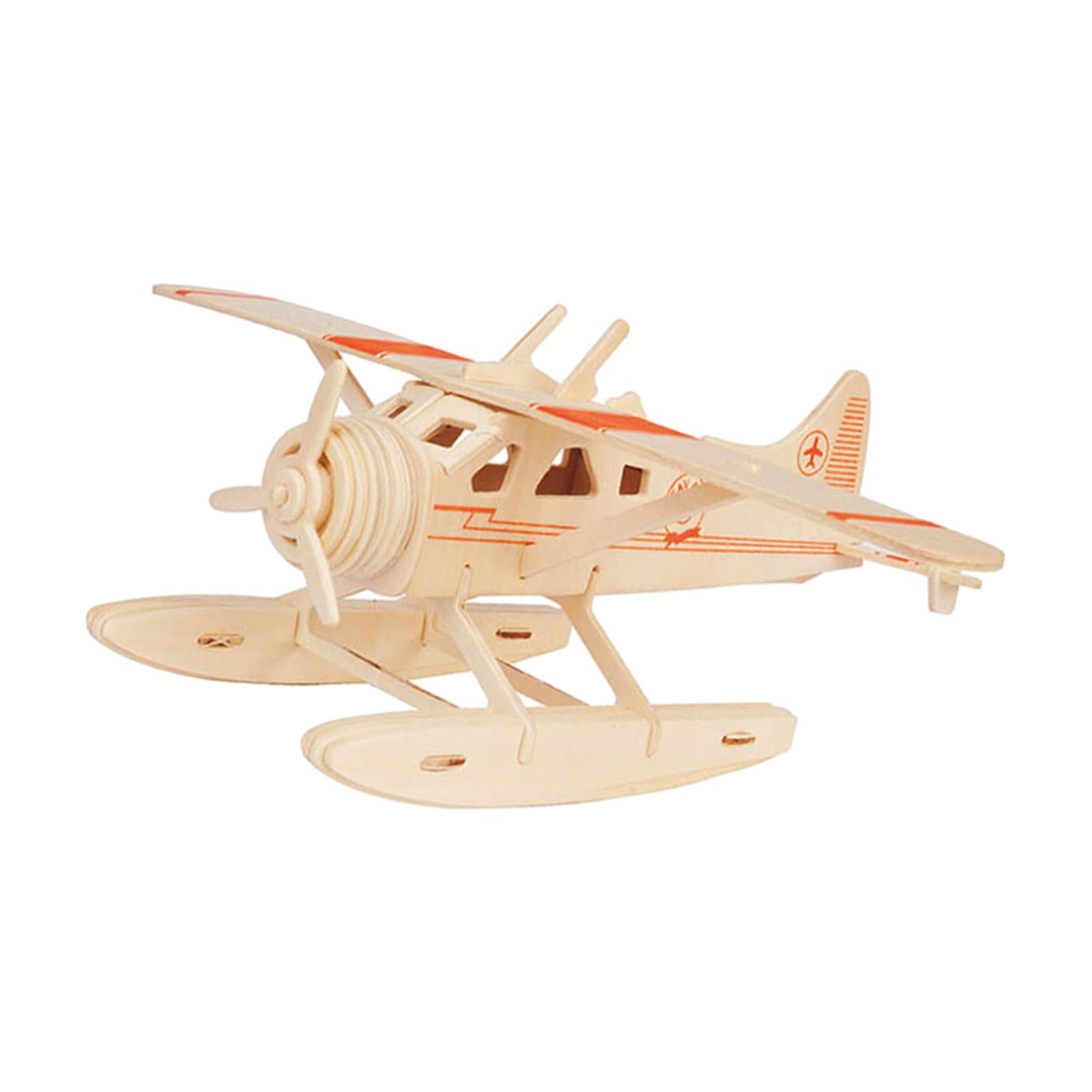 Almencla 3D Puzzle Airplane Wood Plane Craft Construction Model Kits ...