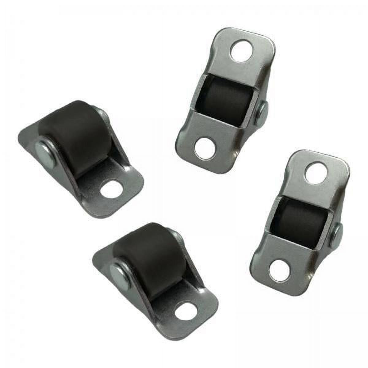 Almencla 3x 4 Pieces Fixed Castor Wheels Silent Sliding Door Pulley ...