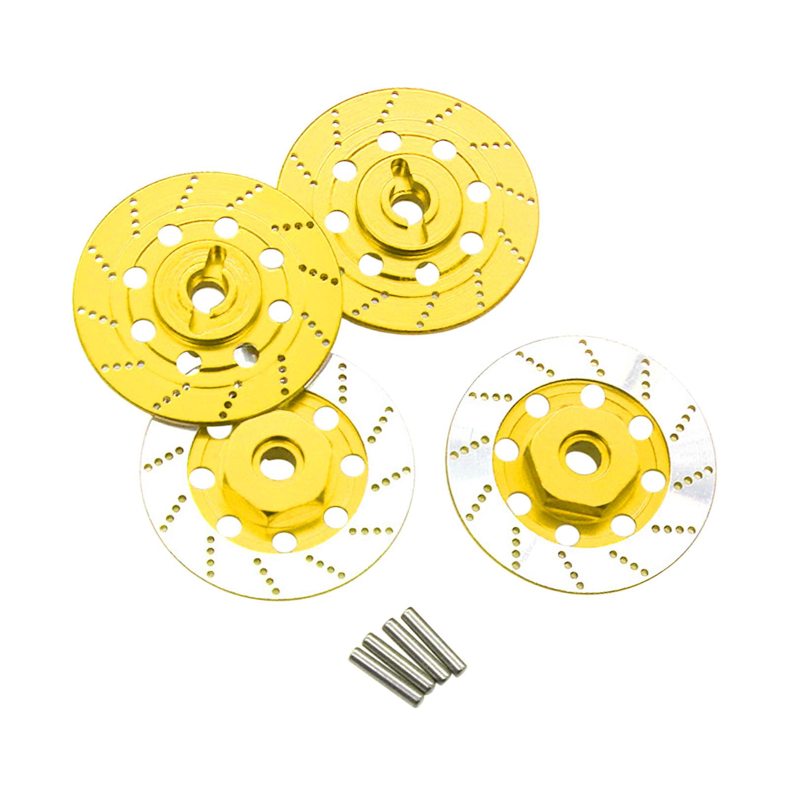 Almencla 4 Pieces RC Brake Disc Wheel Rim Tires Brake Disc Spare Parts ...