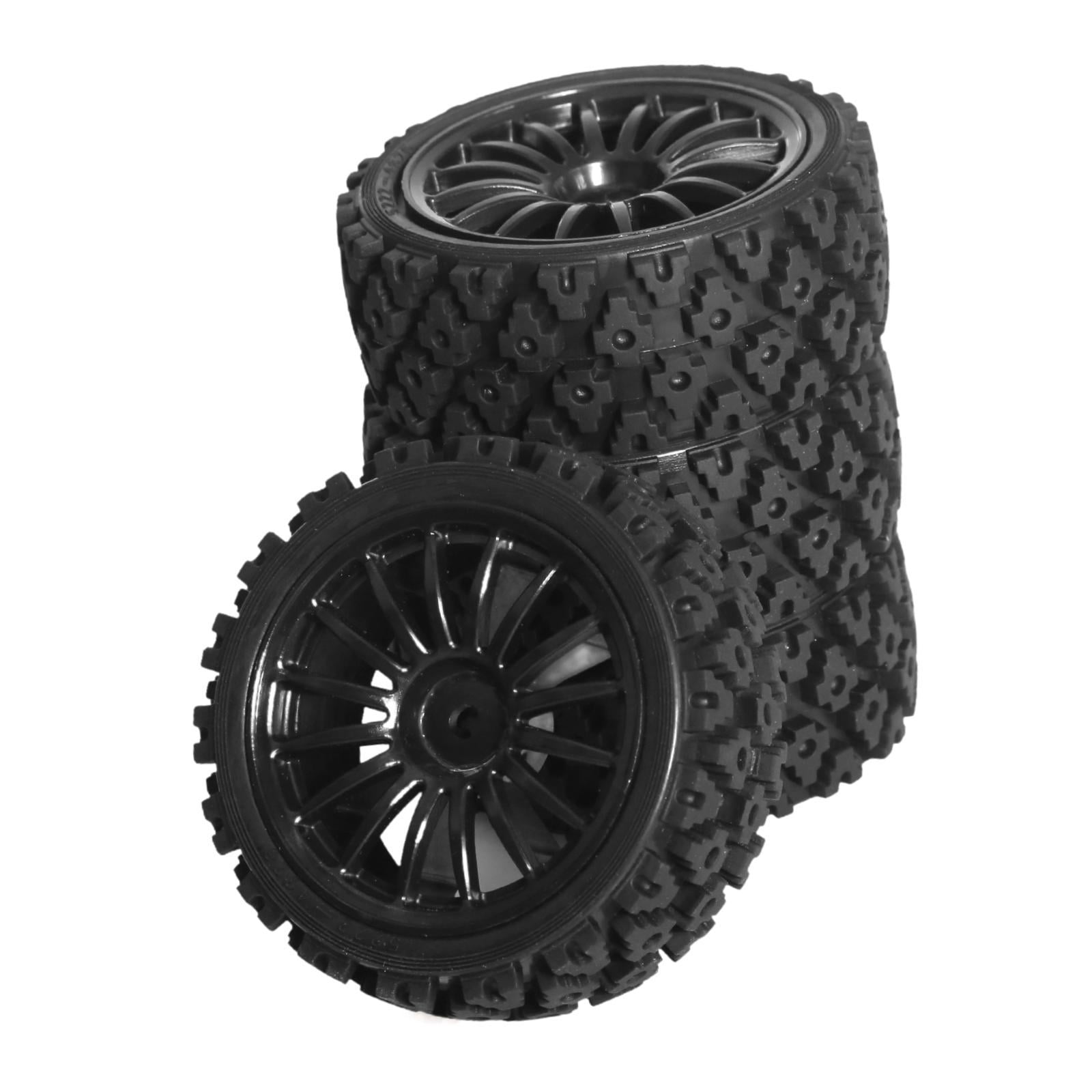 Almencla 4 Pieces Tires Set 1/10 RC Rally Car Universal RC Upgrade ...