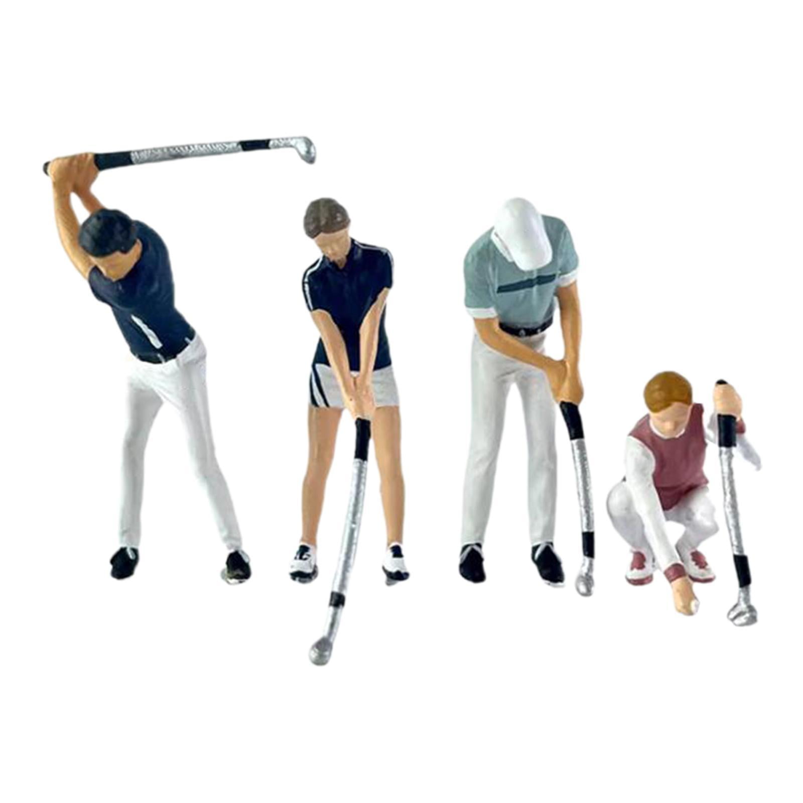 Almencla 4Pcs 1/64 Scale People Figure Tiny People Model Sand Table ...