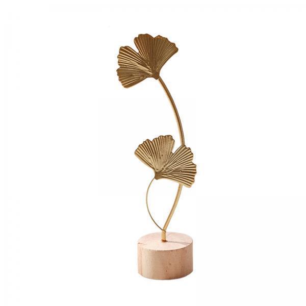 Almencla 4xLeaf Statue Leaf Figurine Artwork Leaf Sculpture for Bar ...