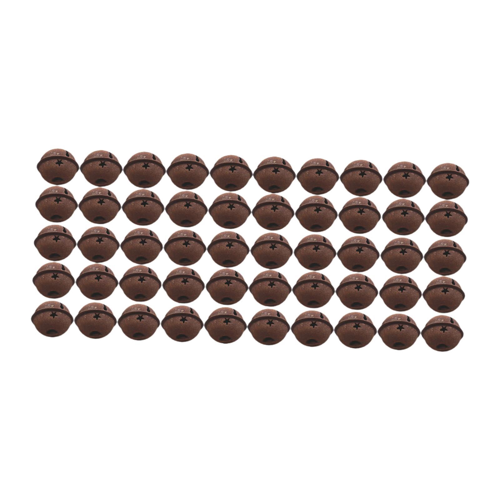 Almencla 50 Pieces Rust Star and Bell Metal Bells DIY Craft Christmas ...