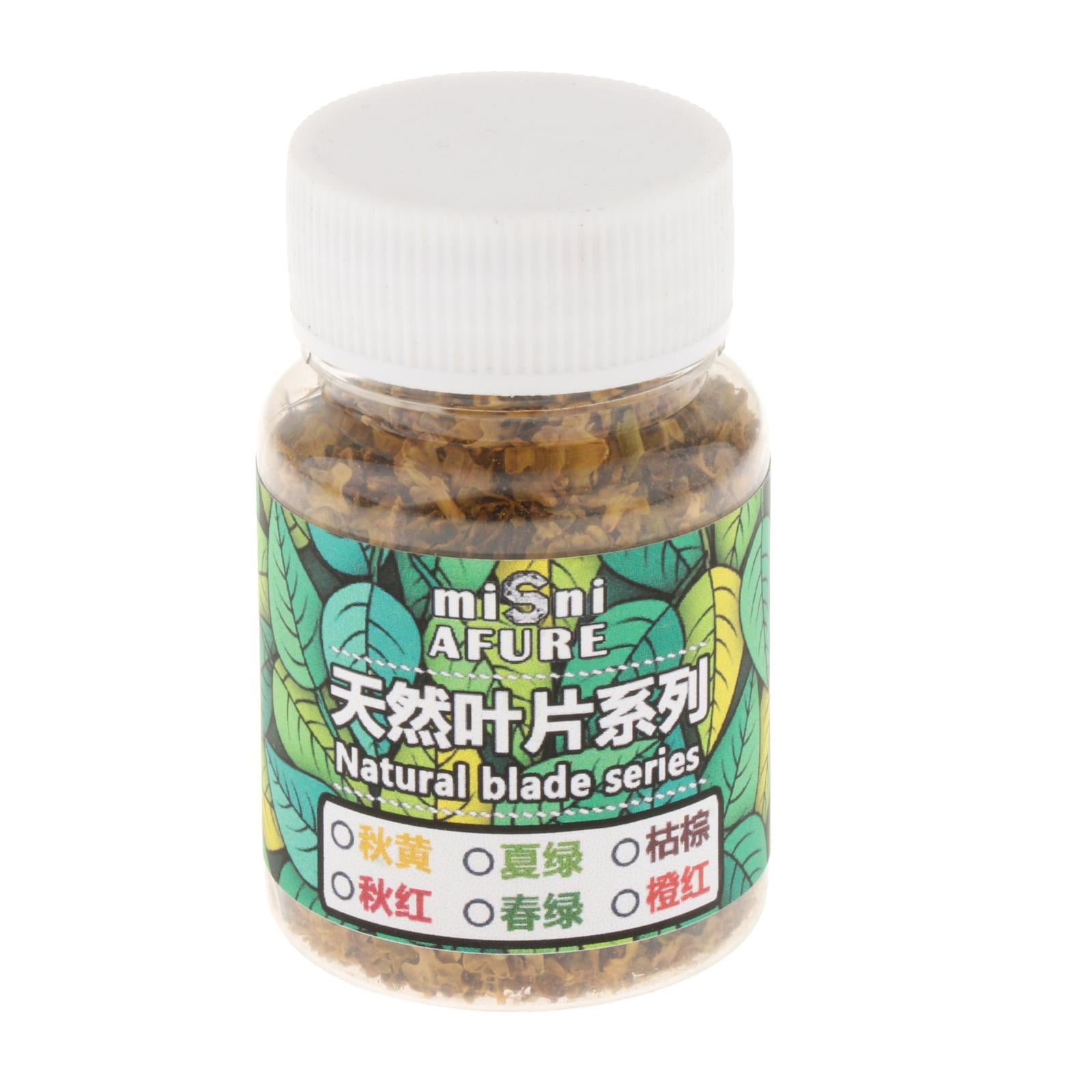 Almencla 56ml Realistic Miniature Leaves, Model Scenery Leaf ...