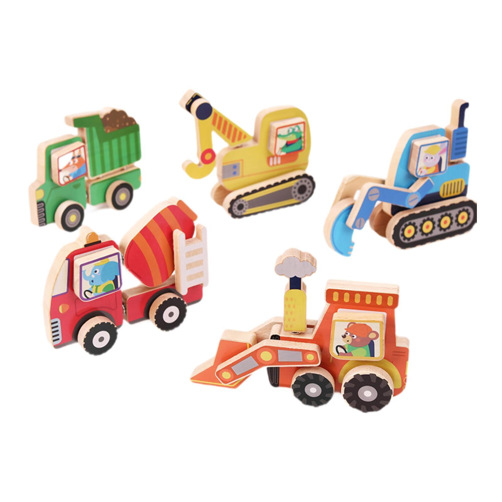 Almencla 5Pcs Take Apart Construction Truck Stem Toy, Fine Motor Skills ...