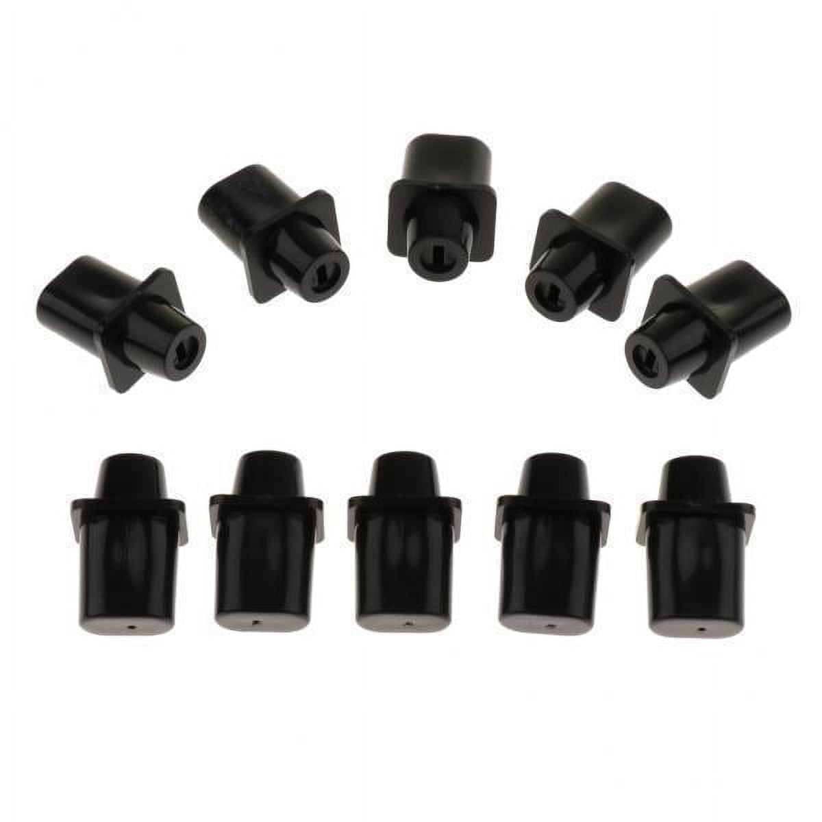 Almencla 5X 10pcs Oval Toggle Switch Tips Knobs Caps Black for Electric ...