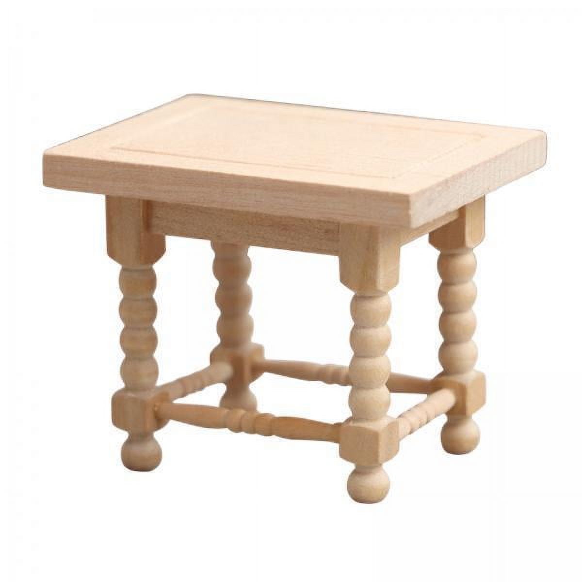 Almencla 5x1/12 Mini Coffee Table Pretend Play for Life Scene Props ...