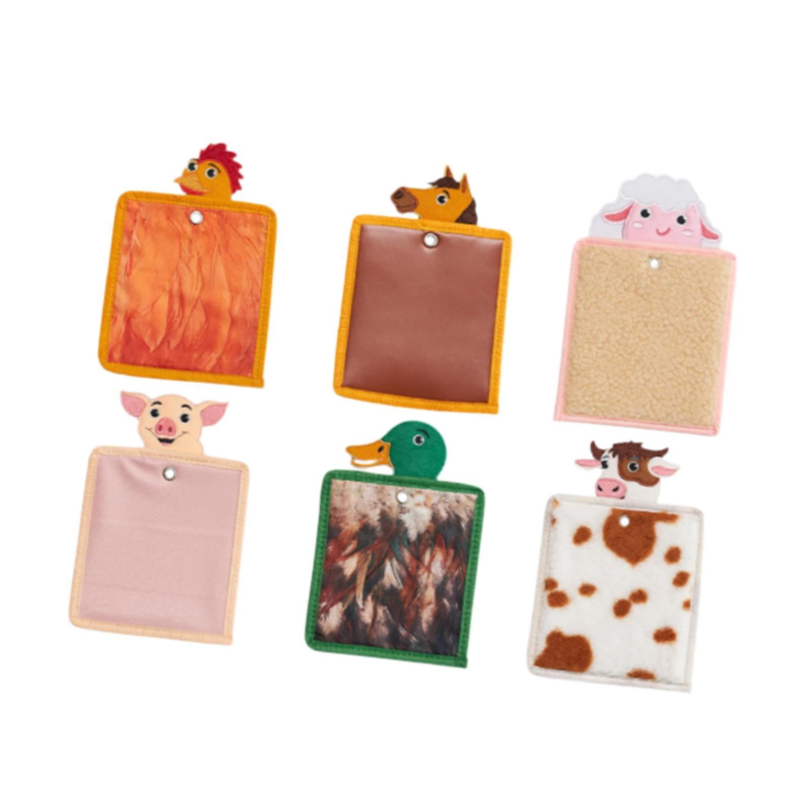 Almencla 6Pcs Sensory Mats Kids Sensory Toys Cartoon Animal Shaped Cute ...