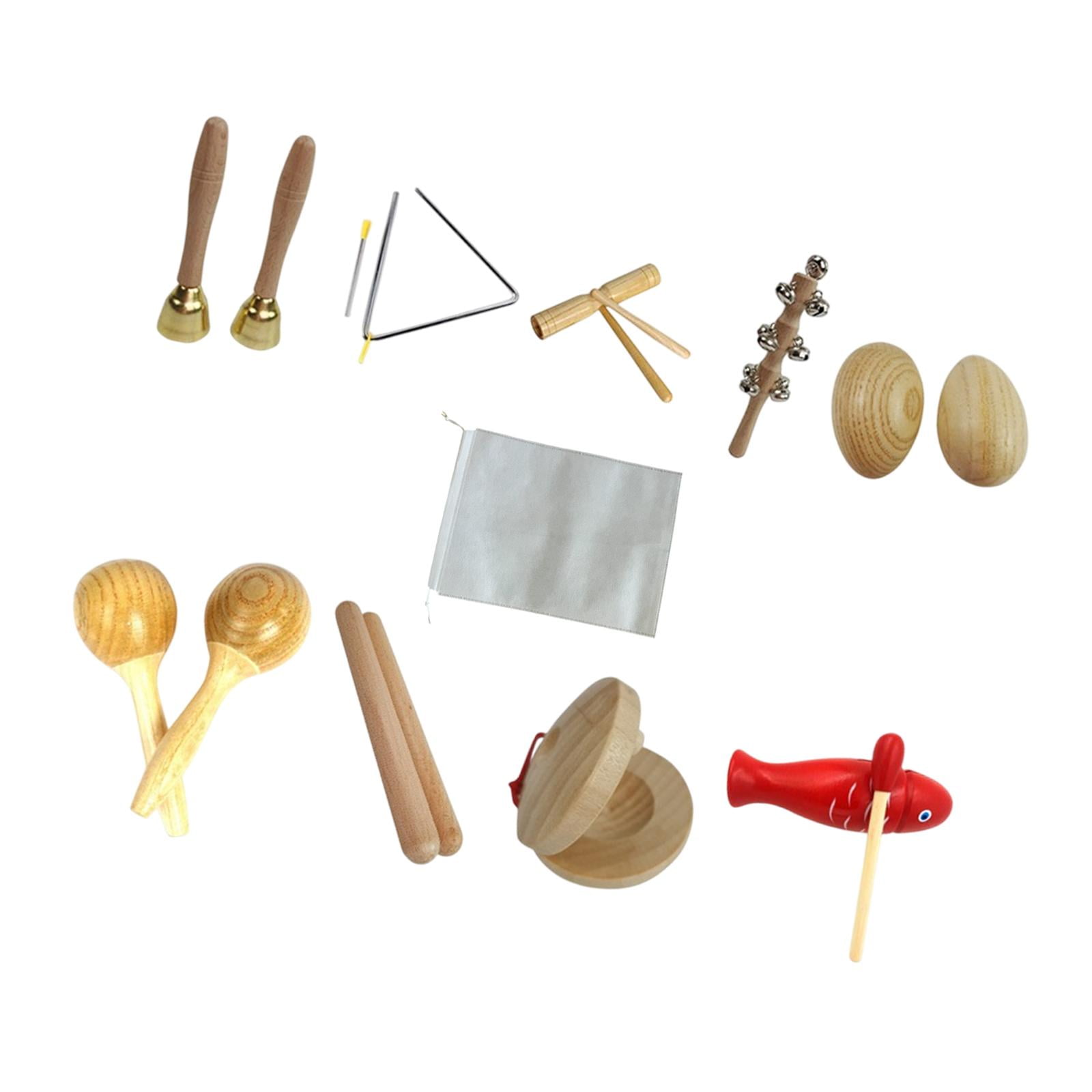 Almencla 9Pcs Kids Musical Instruments Set Percussion Instruments Hand ...