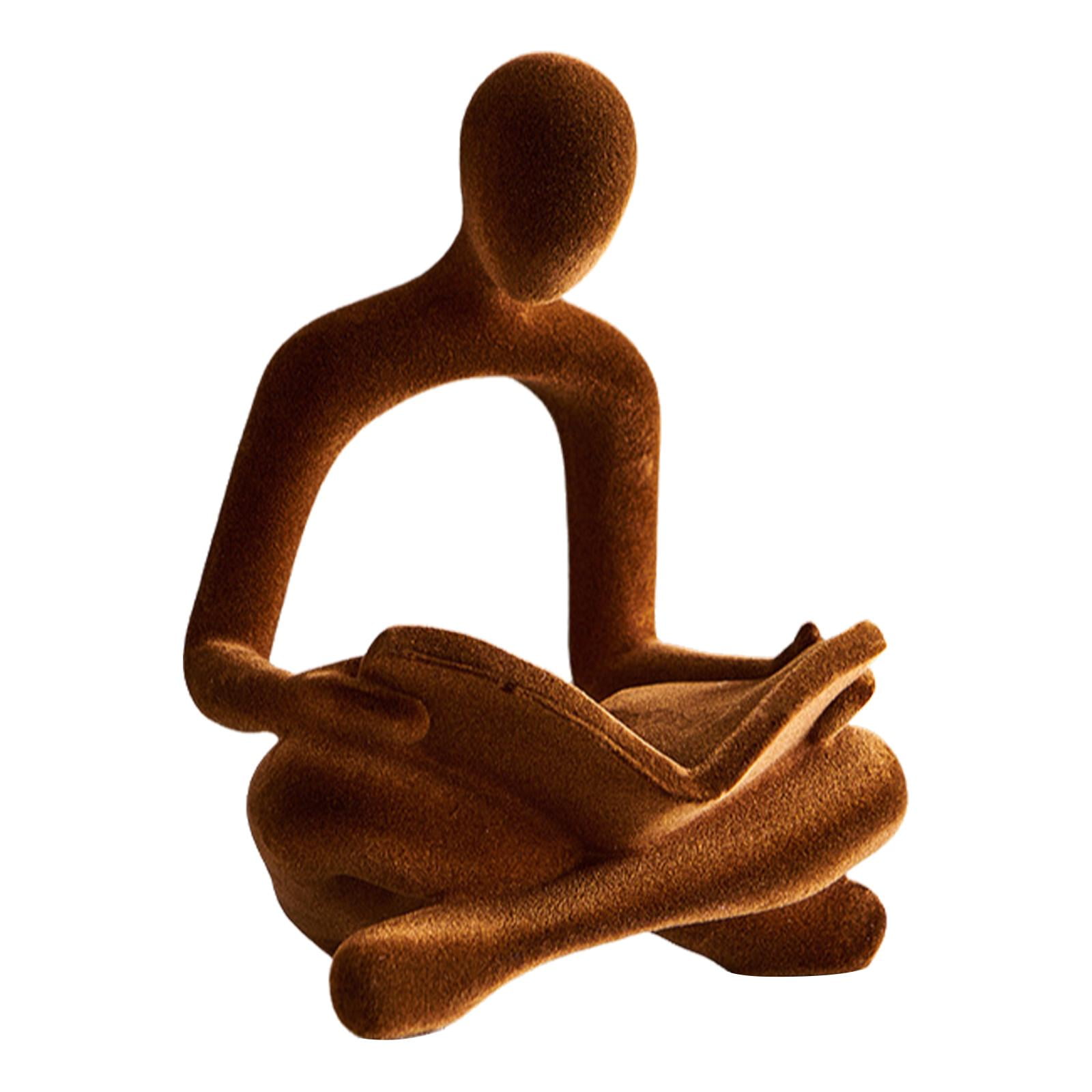 Almencla Abstract Thinker Statue Human Figurine Decoration Resin Statue ...