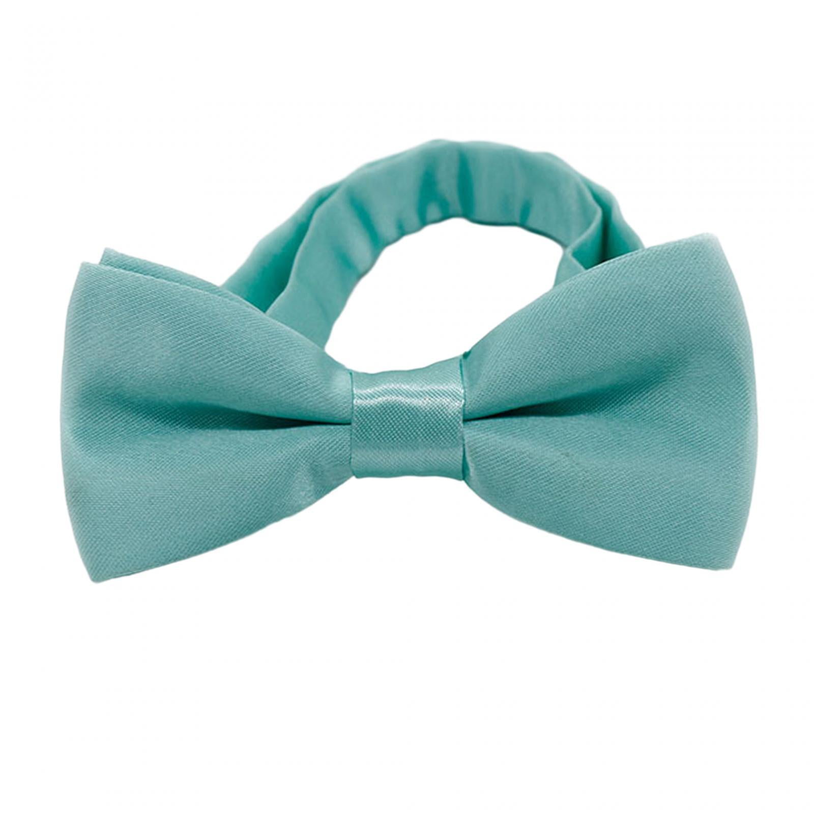 Almencla Adjustable Bow Ties Kids Bow Tie Solid Color Polyester ...