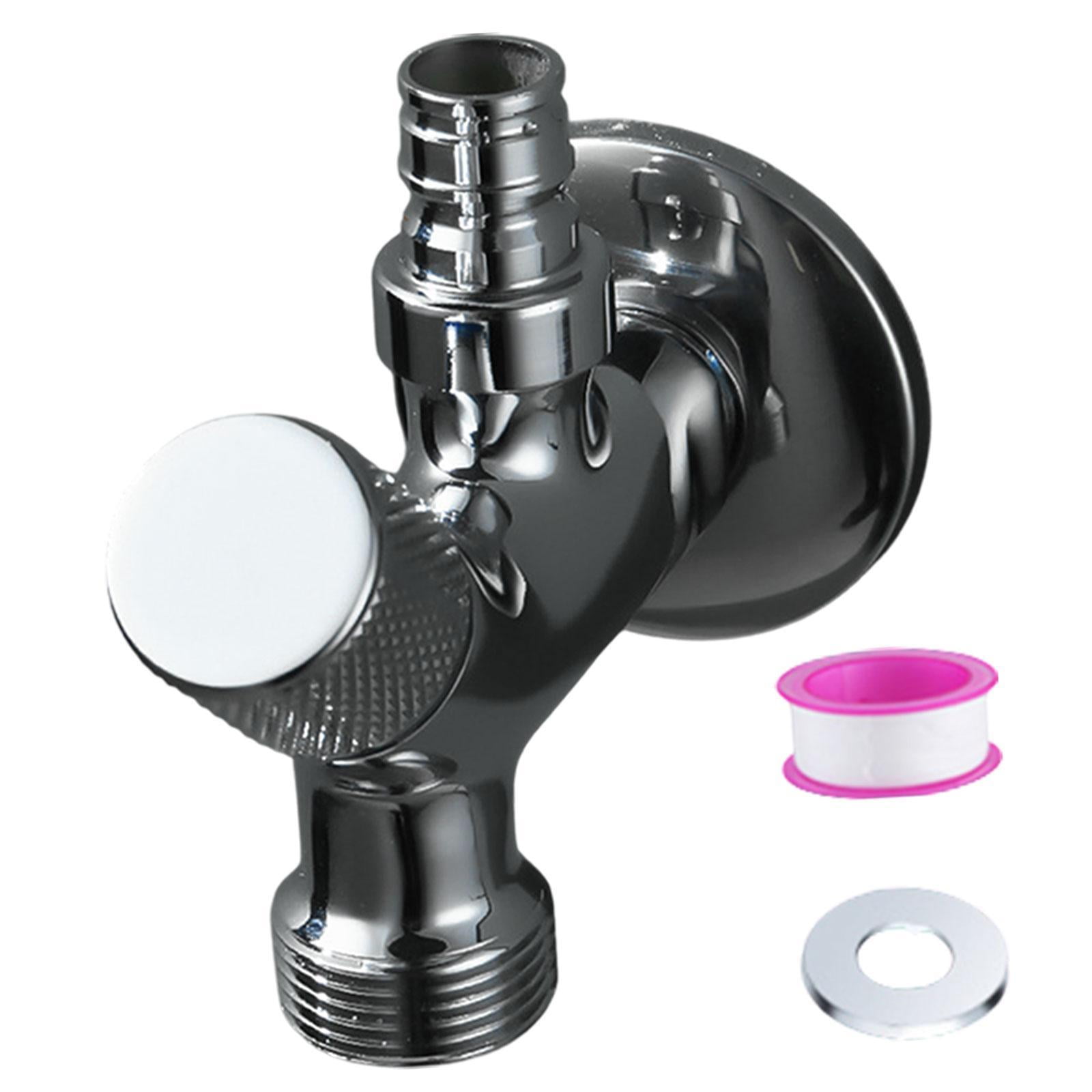 Almencla Angle Valve Four Points Washing Machine Faucet for Backyard ...