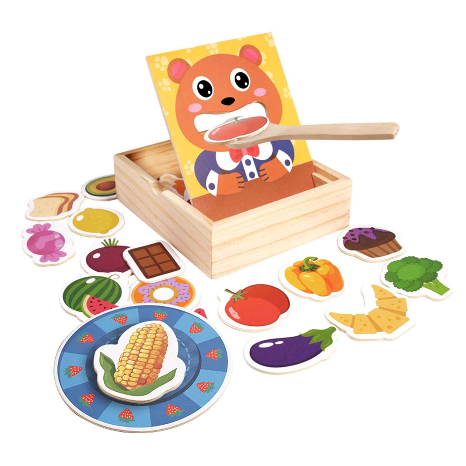 Almencla Animal Feeding Game with Spoon Fine Motor Sensory Toys ...