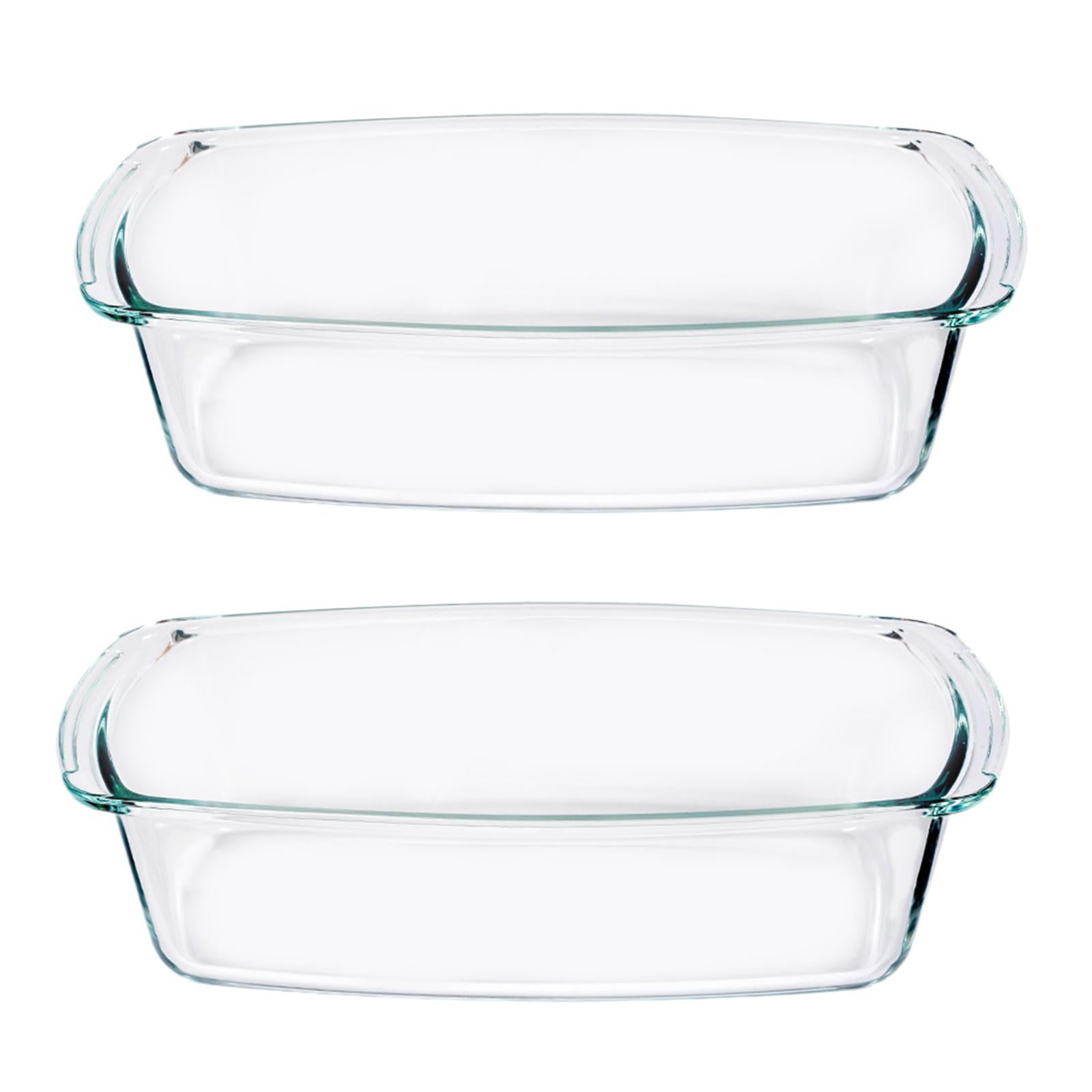 Almencla Baking Dish Fruit Bowl Salad Bowl Glass Loaf Pan for Office ...