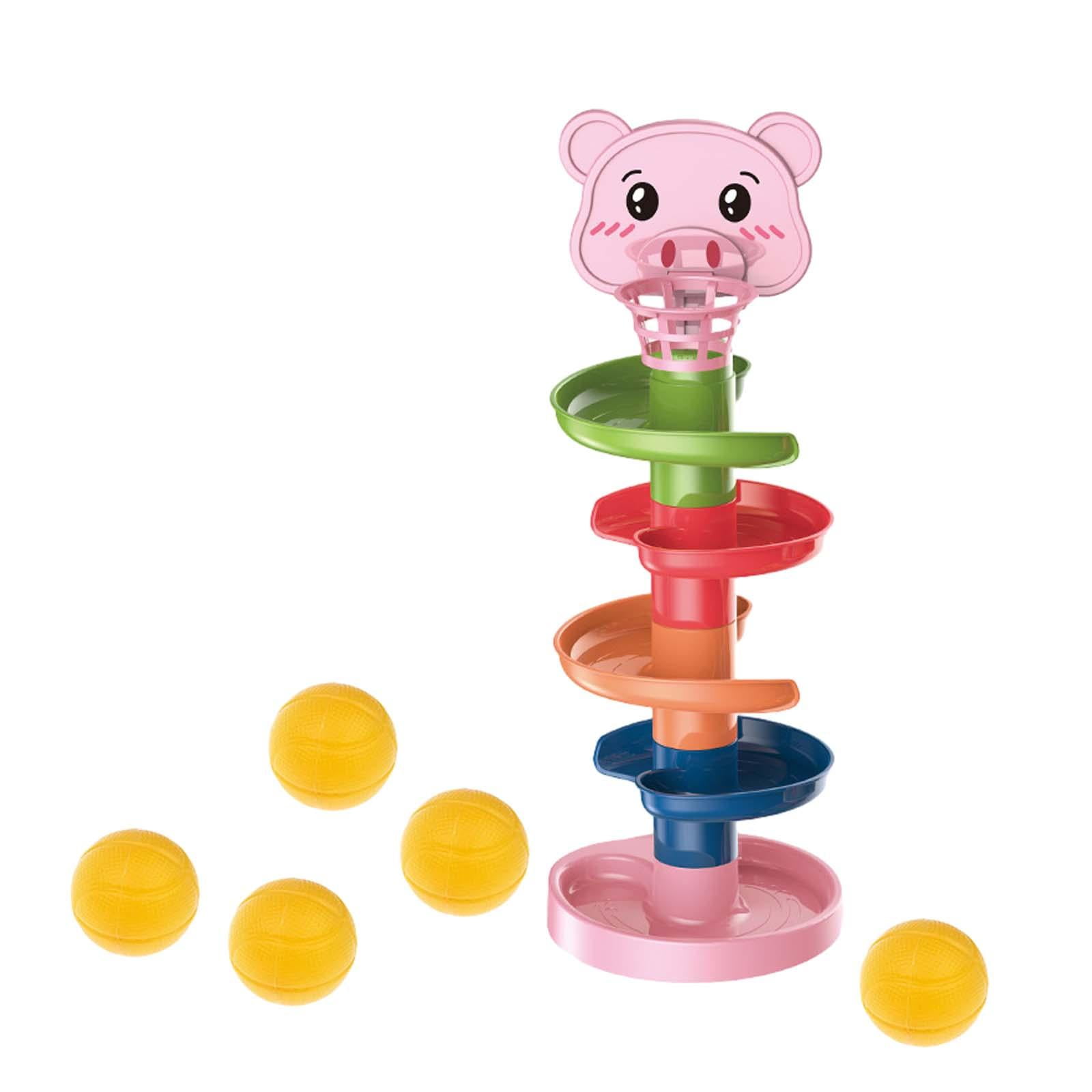 Almencla Ball Rolling Track Toy Ball Run Ramp Motor Skills Ball Drop ...