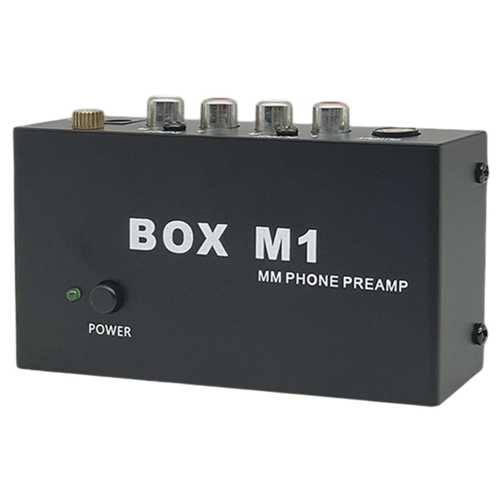 Almencla Box M1 Phono Preamplifier Turntable Preamp for Turntables DJ ...