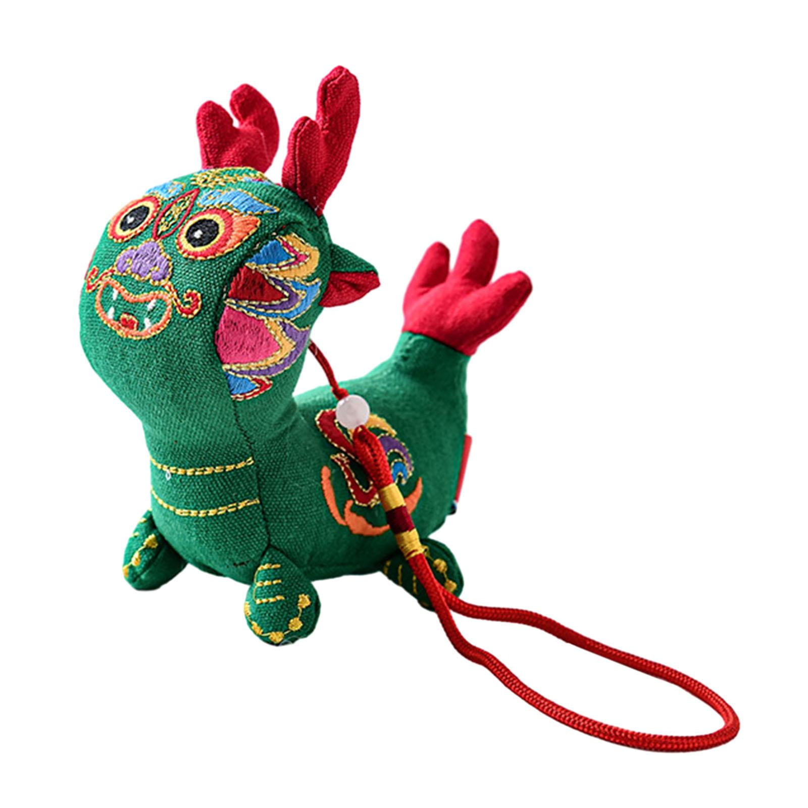 Almencla Chinese Dragon Plush Toys, New Year Dragon Stuffed Animal Toy ...