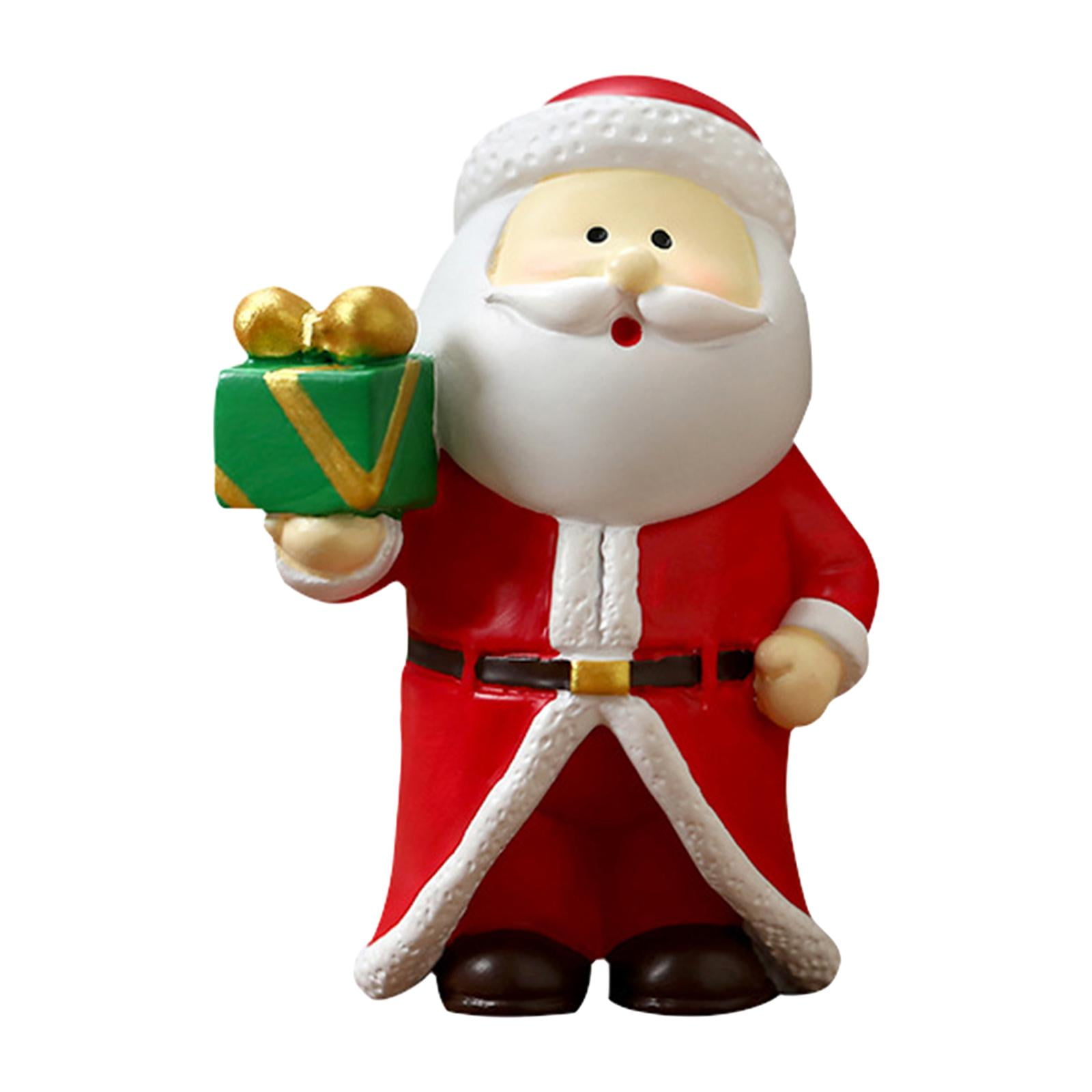 Almencla Christmas Tree Statue Santa Claus Tabletop Decor Christmas ...