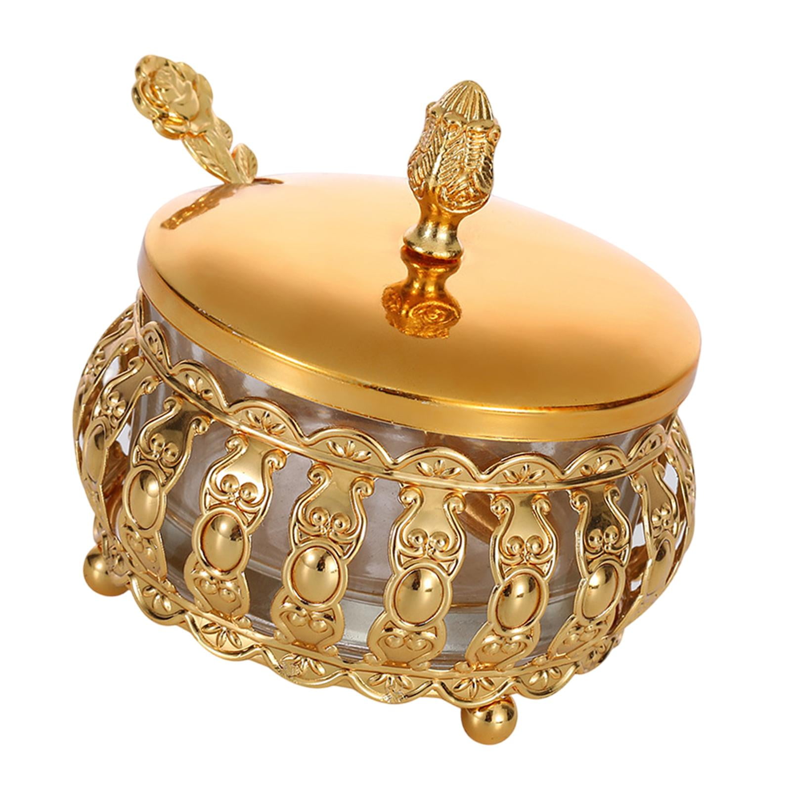 Almencla Decorative Candy Jar Biscuit Barrel Practical with Spoon Candy ...