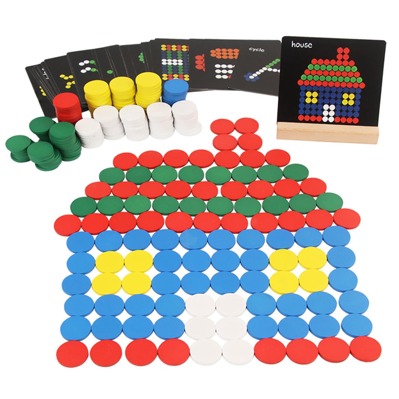Almencla Educational Toy Wooden Puzzle Set Board Game Practicing Brain ...