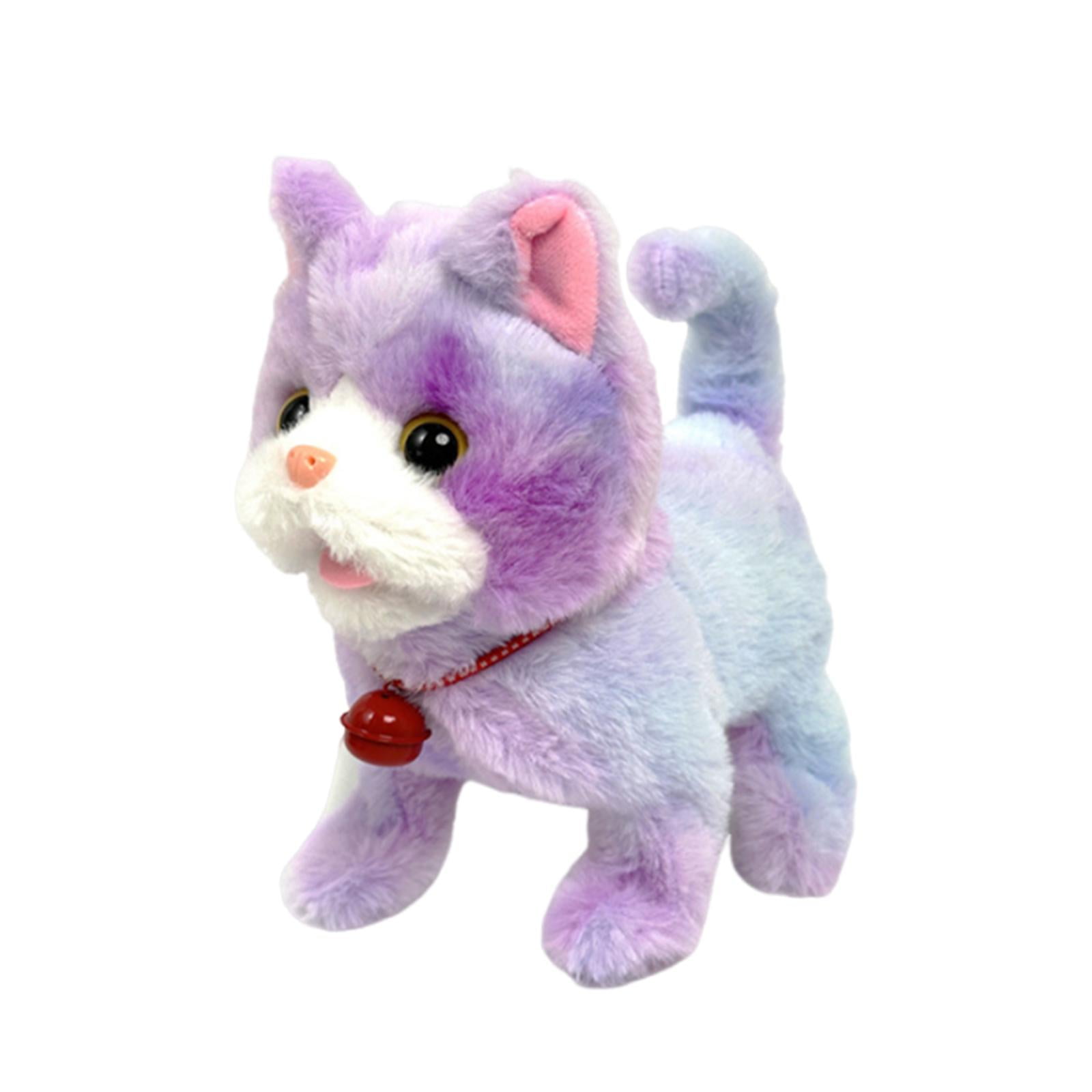 Almencla Electric Plush Toy Cat Cuddly Plush Animal Kitten Toy Tail ...