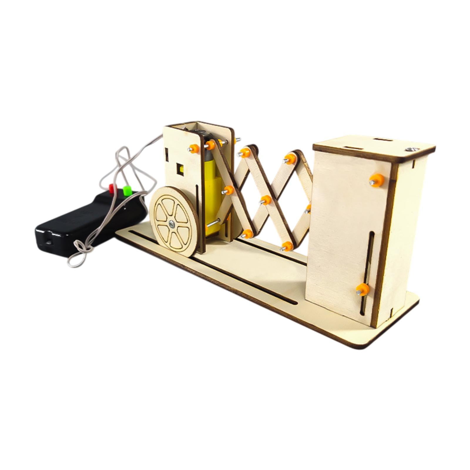 Almencla Electric Retractable Gate Toy Wooden Assembly Gate Model ...