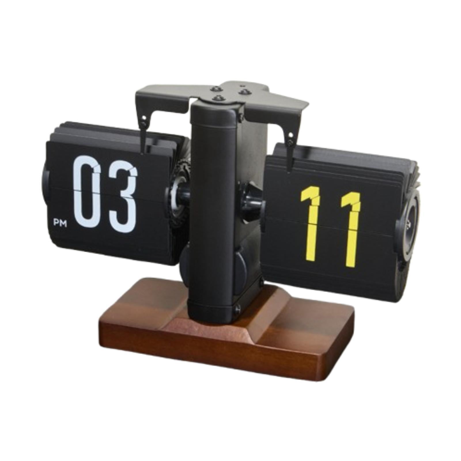 Almencla Flip Down Clock Automatic Turn Page Desktop Clock Silent Desk ...