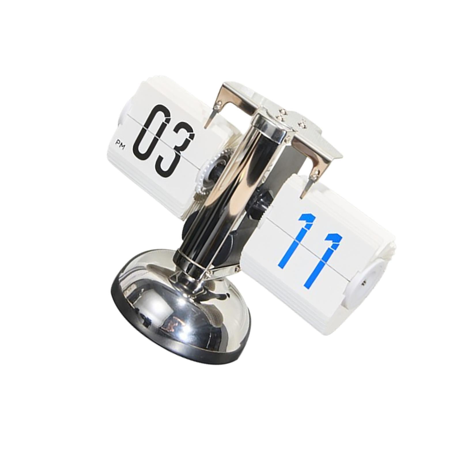 Almencla Flip Down Clock Automatic Turn Page Desktop Clock Silent Desk ...