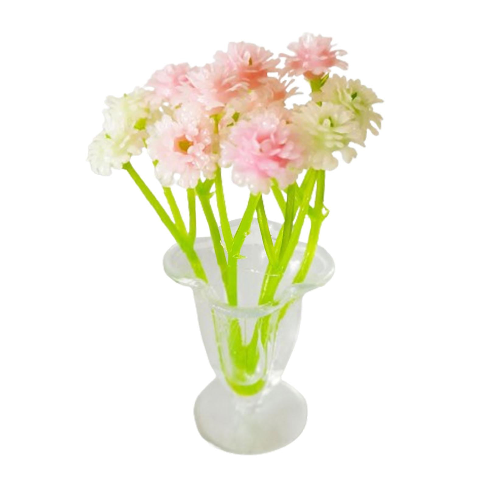 Almencla Flowers with Vase 1/12 Simulation Scene Living Room Bedroom ...