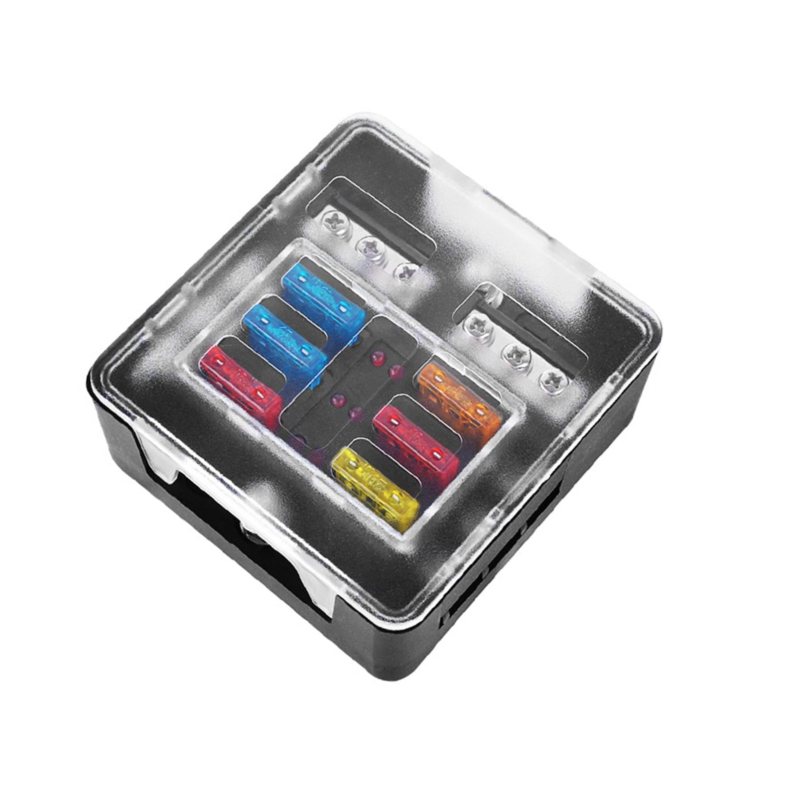 Almencla Generic Blade Fuse Block Fuse Panel 32V 100A Dustproof with ...