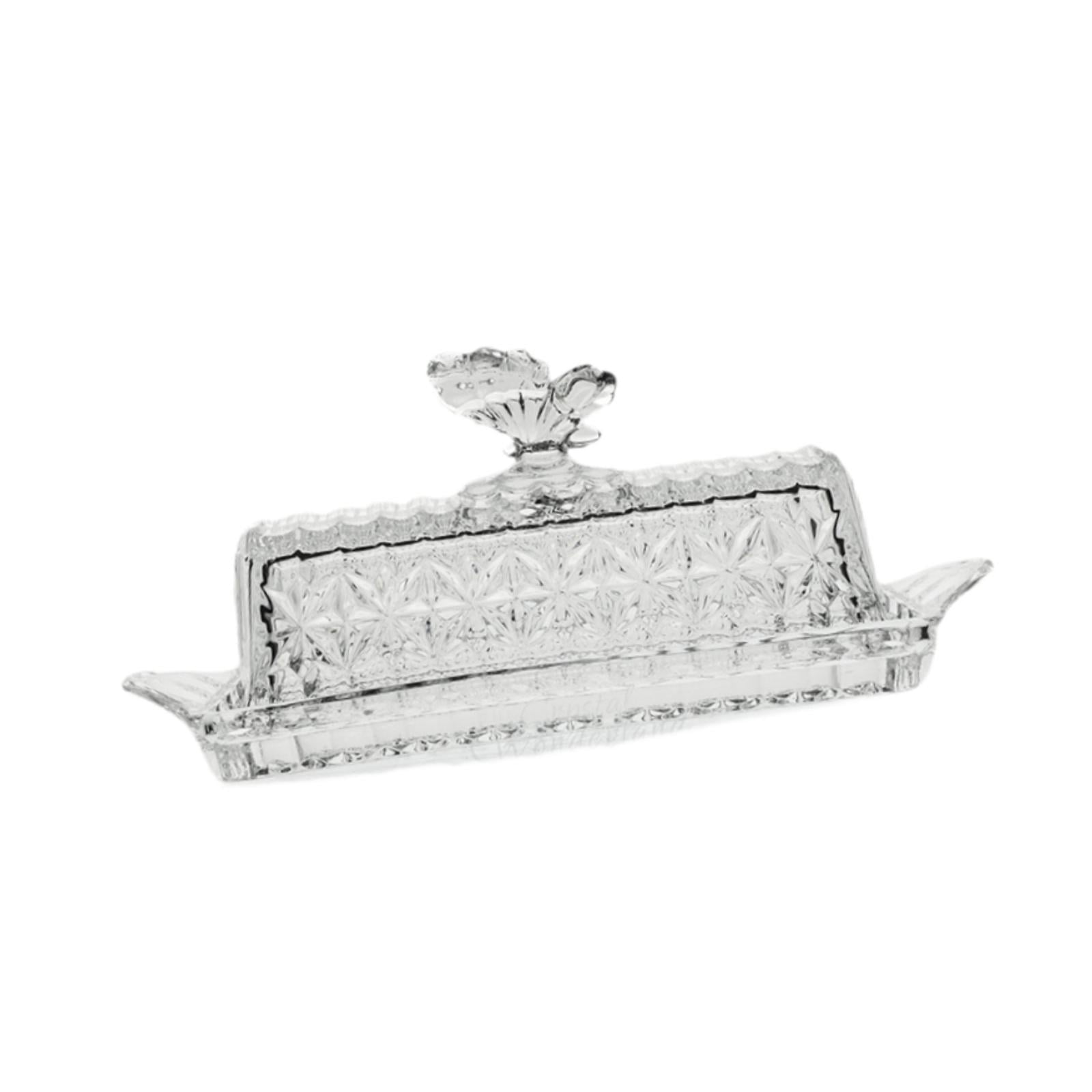 Almencla Glass Butter Dish Display Tray Butter Plate for Restaurant ...