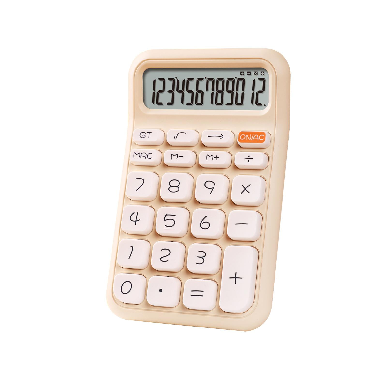 Almencla Handheld Mute Mechanical Calculator 12 digits 5.8x3.6inch ...