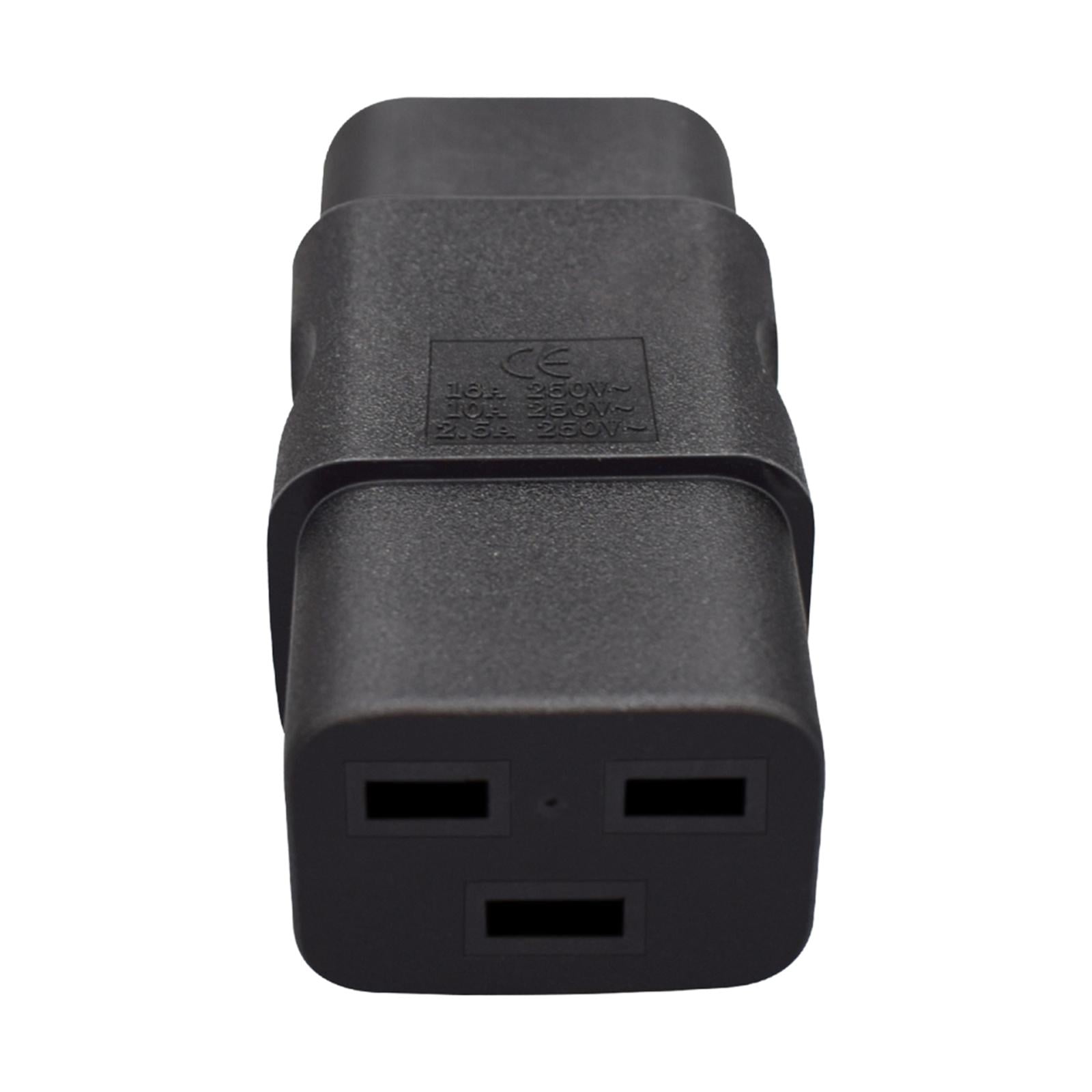 Almencla IEC320 C14 to C19 Power Adapter Connector High Performance PVC Converter Conversion ...